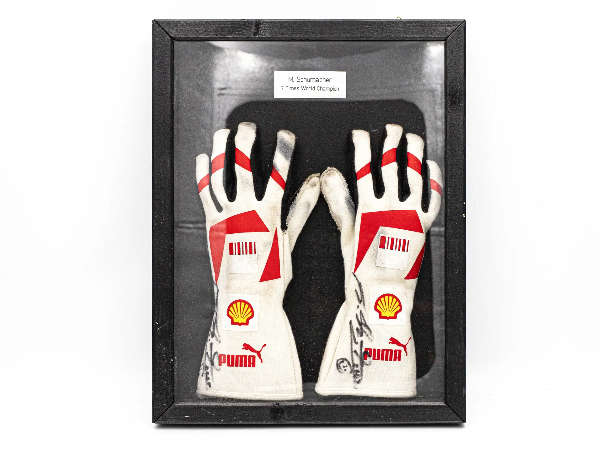 2007 Michael Schumacher Scuderia Ferrari Formula 1 Puma Signed Framed ...