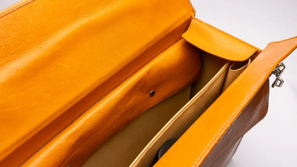 Schedoni Signed Tan Leather Case with Combination Lock | The Schumacher ...