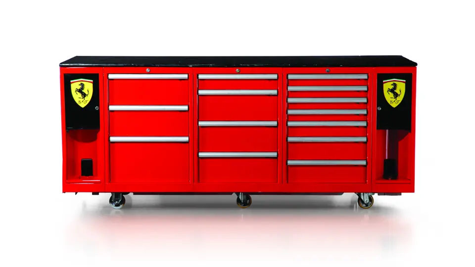 FERRARI GARAGE TOOL BENCH | Ferrari – Leggenda e Passione 2009 | RM ...