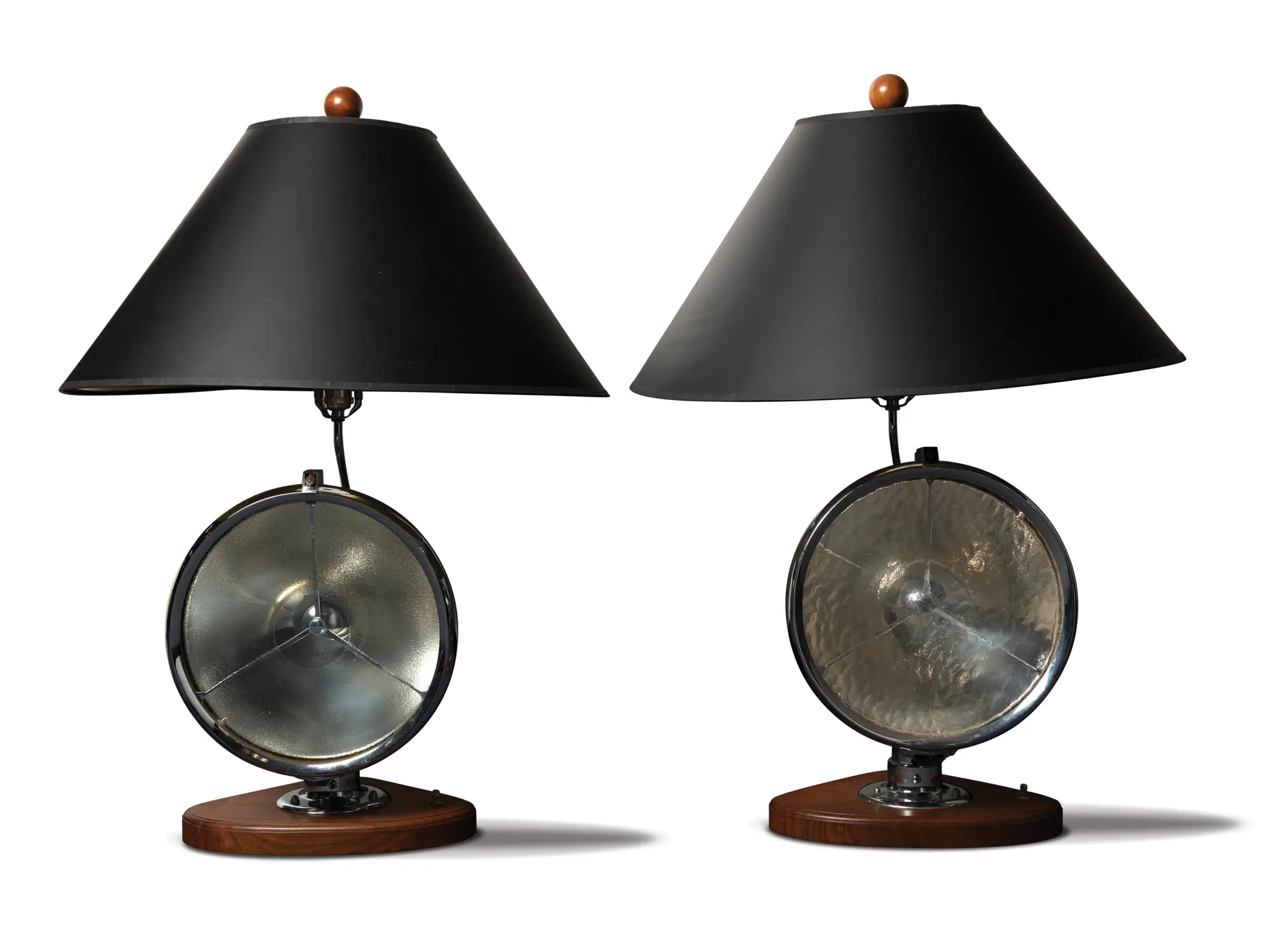 Pair of Lucas Headlight Table Lamps | The Guyton Collection | RM Sotheby's