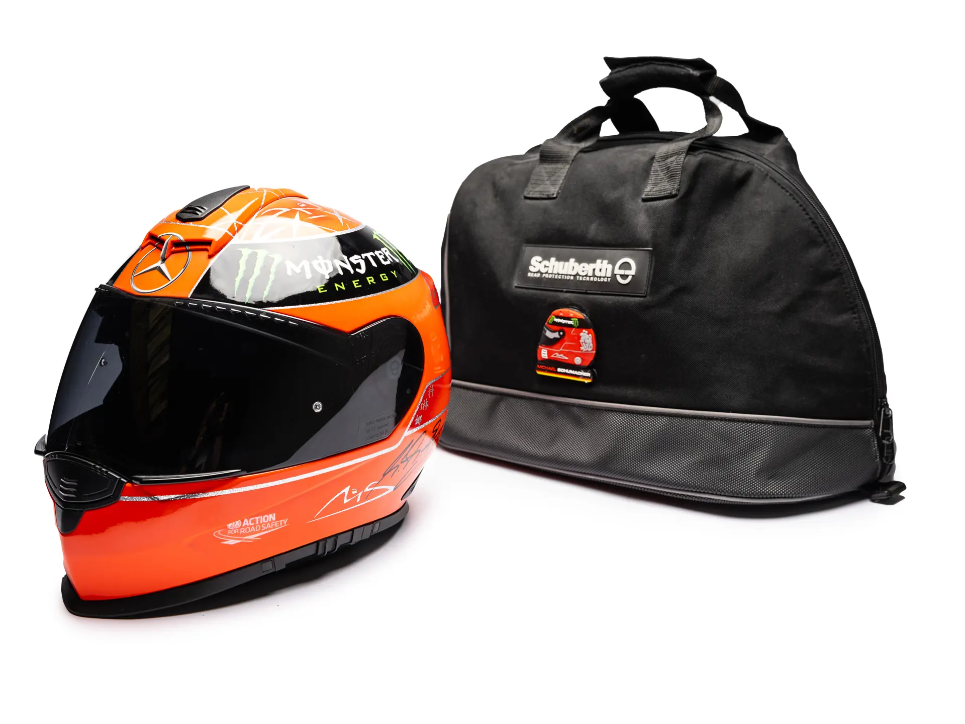 Michael Schumacher 2012 Design Schuberth S2 Signed Motorcycle Helmet ...