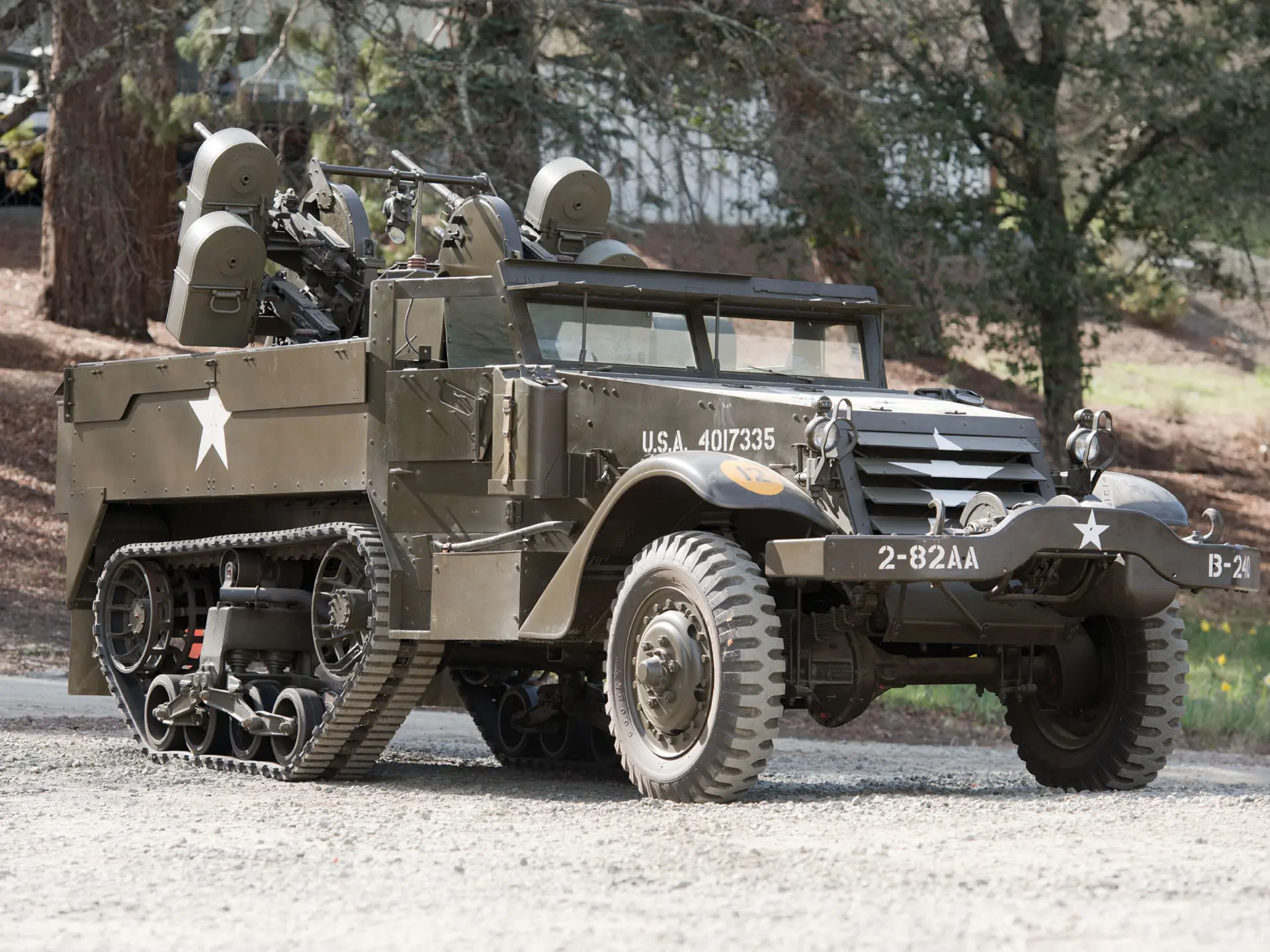 M16 Multiple Gun Motor Carriage Anti-Aircraft Half-Track | The ...