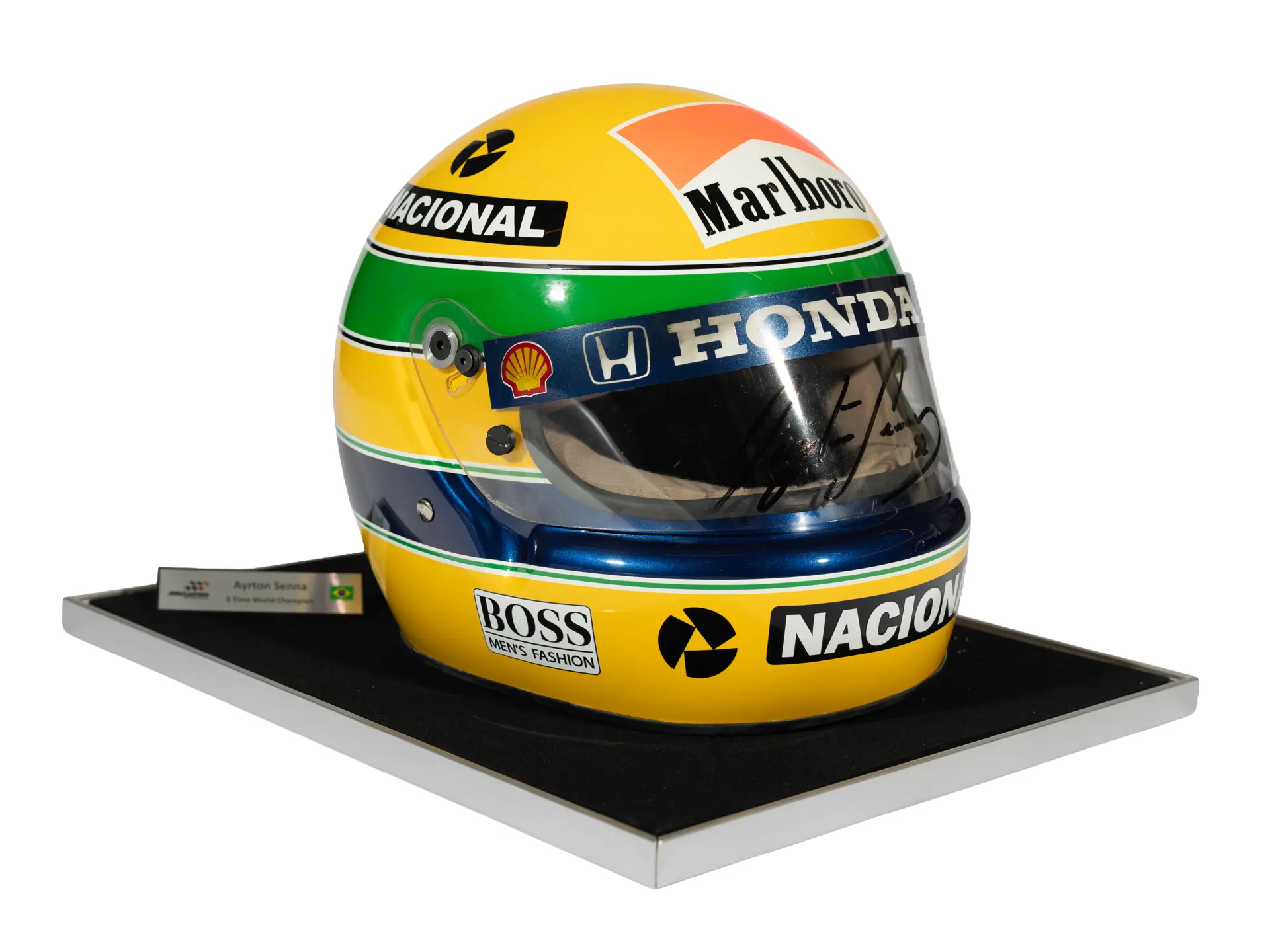 1992 Ayrton Senna Mclaren Honda Formula 1 Signed Visor | The February ...