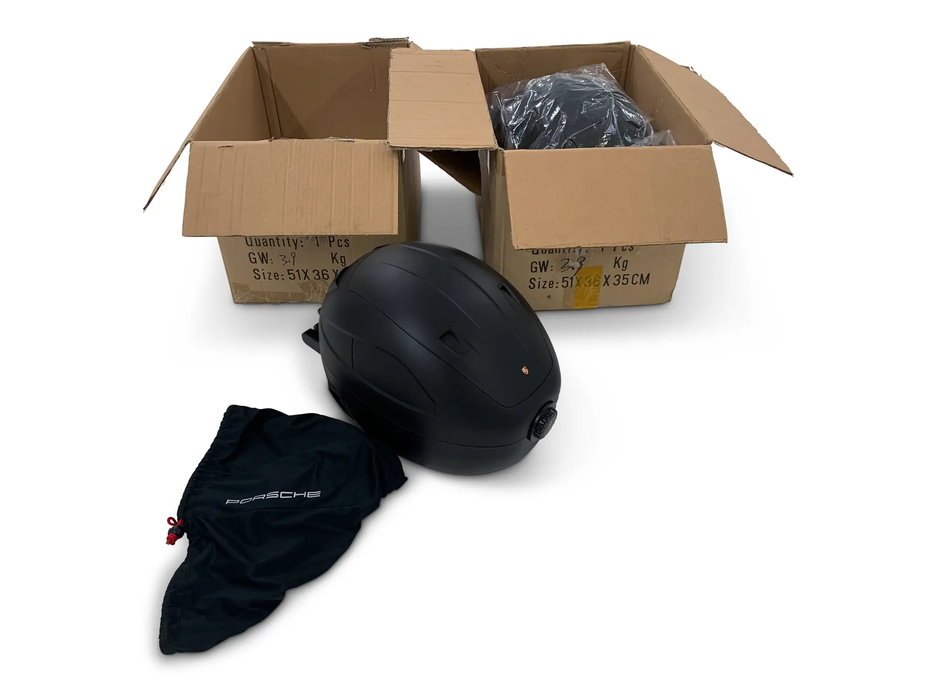 Two Porsche Racing Helmet Protective Cases | The White Collection ...