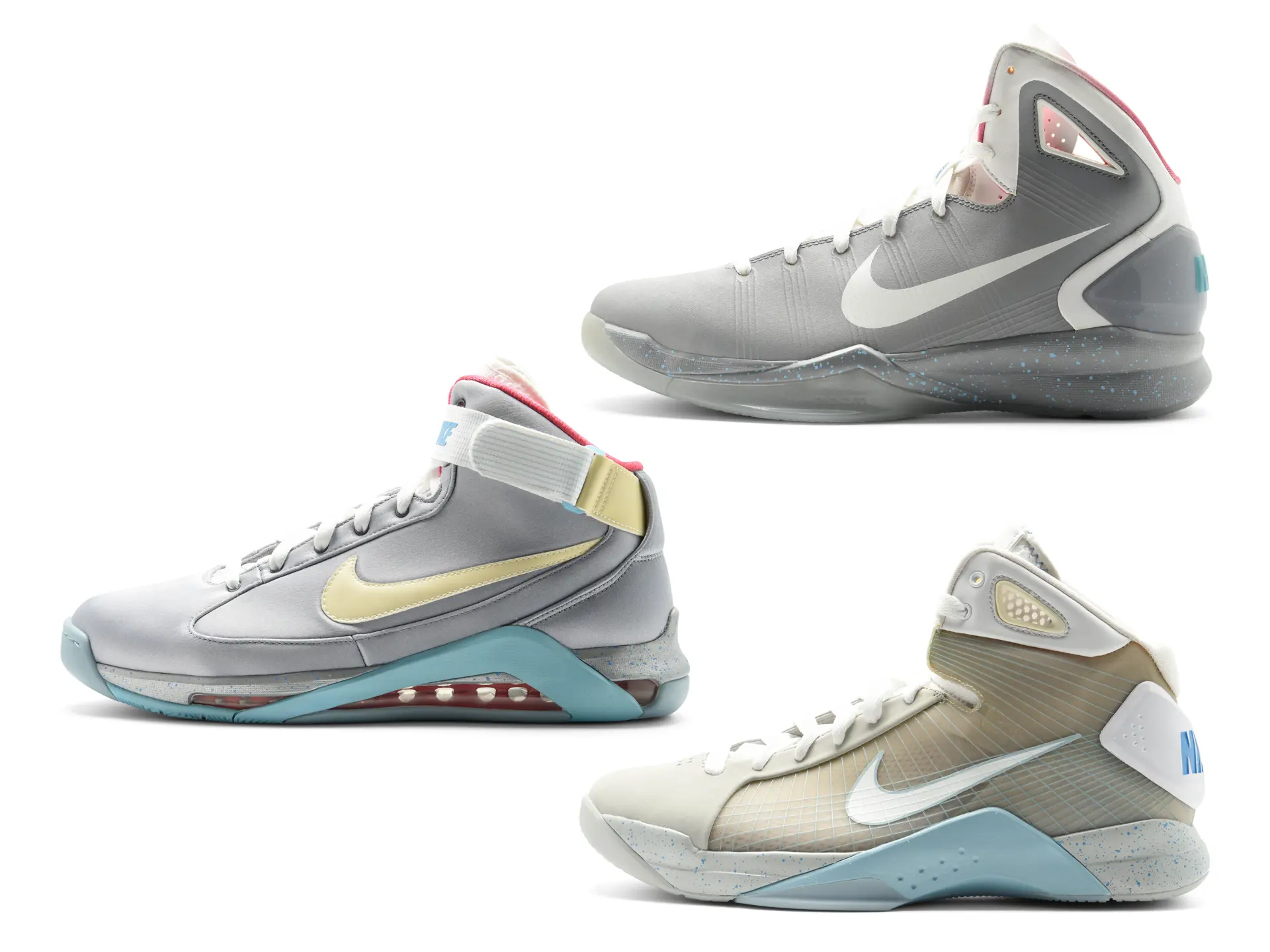 Set of Three | Nike Marty McFly | Hyperdunk, Hyperdunk 2010, Hypermax ...
