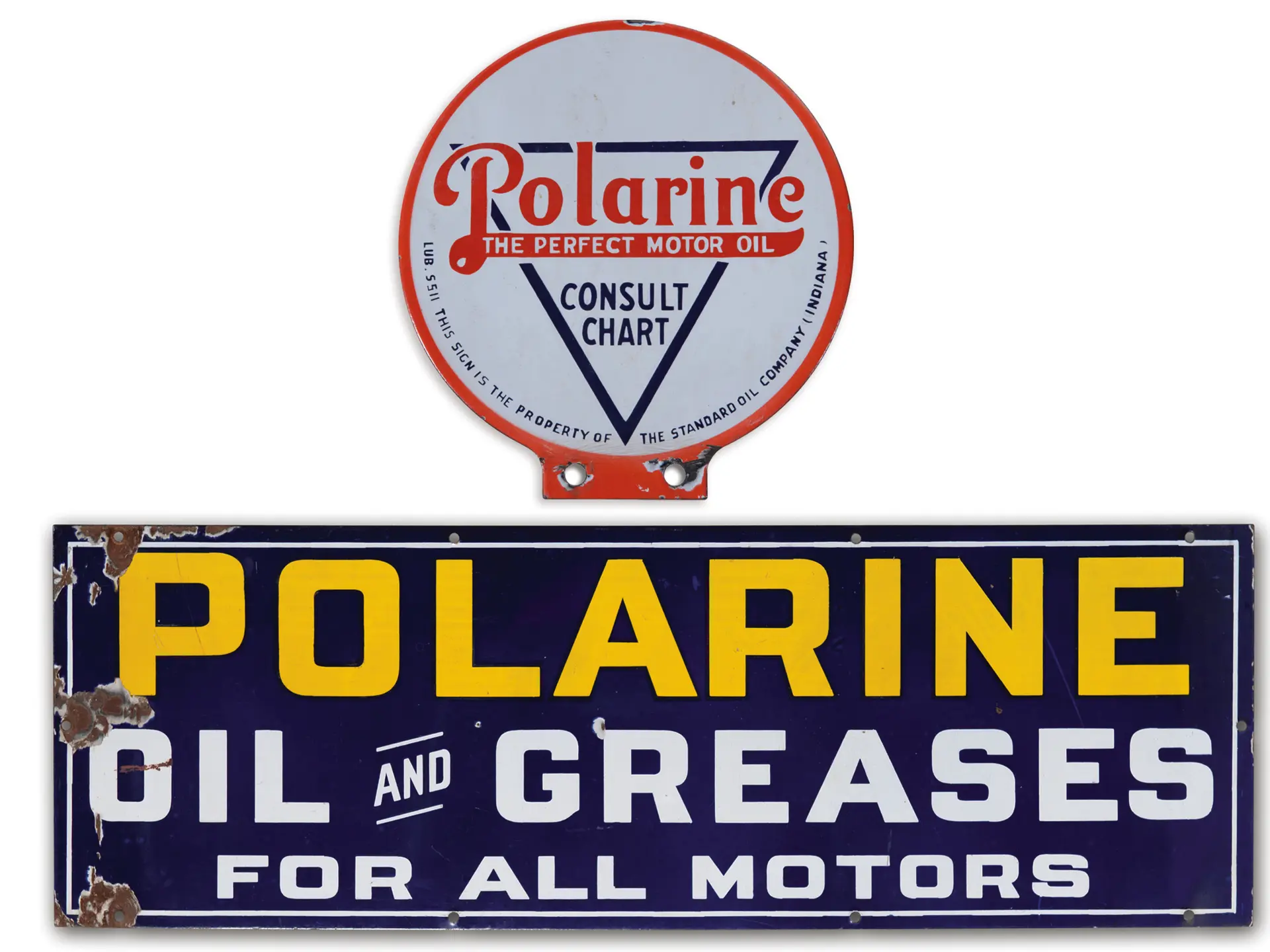 Two Polarine Signs | The Dingman Collection 2012 | RM Sotheby's