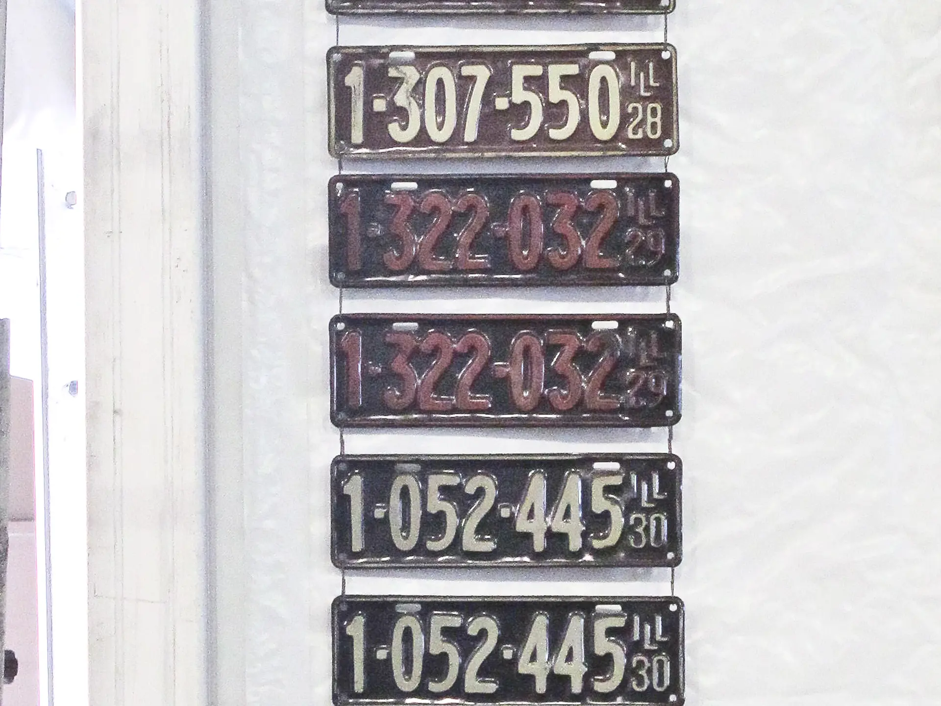 Six Digit Illinois License Plates 1925 - 1933 | The Lee Roy Hartung ...