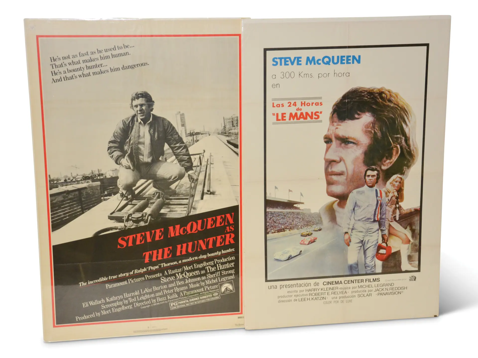 Steve McQueen Movie Poster "Le Mans" and "The Hunter" | Auburn Fall ...