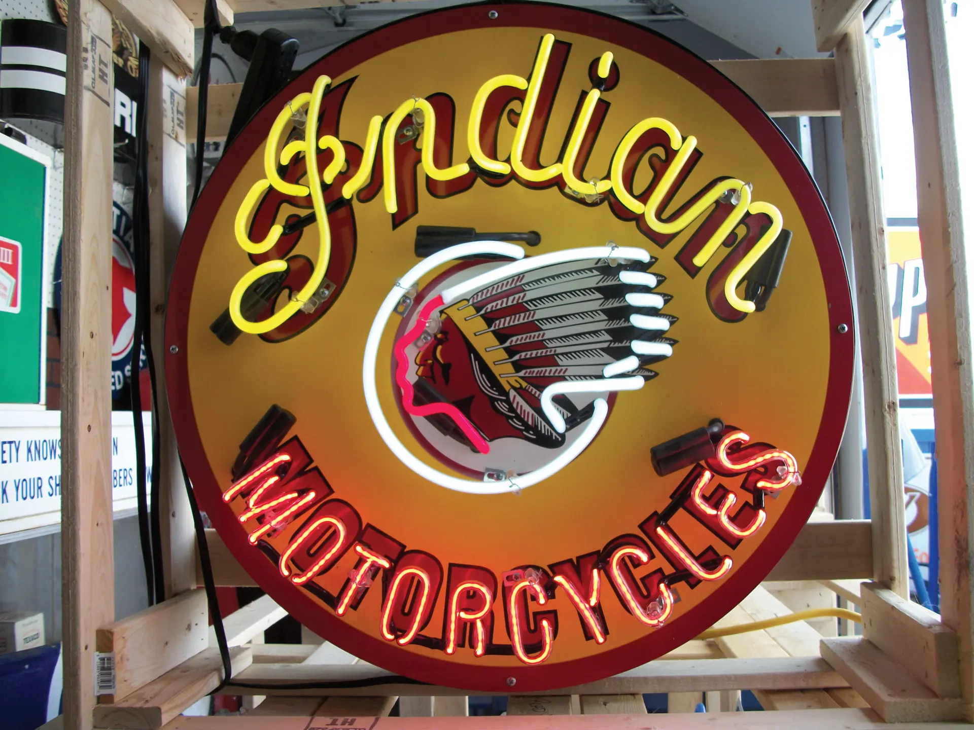 Indian Motorcycle Neon (24 Inches Round) | Auburn Fall 2013 | RM Sotheby's