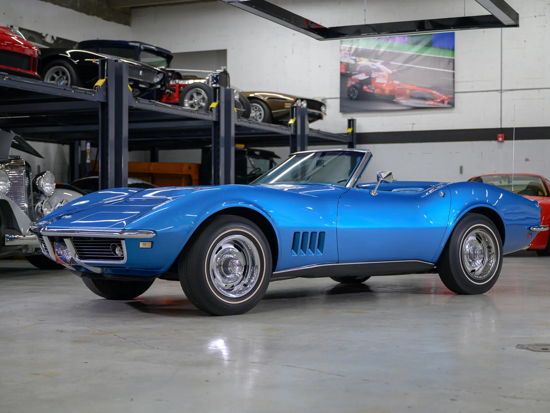 corvette 1968 blue