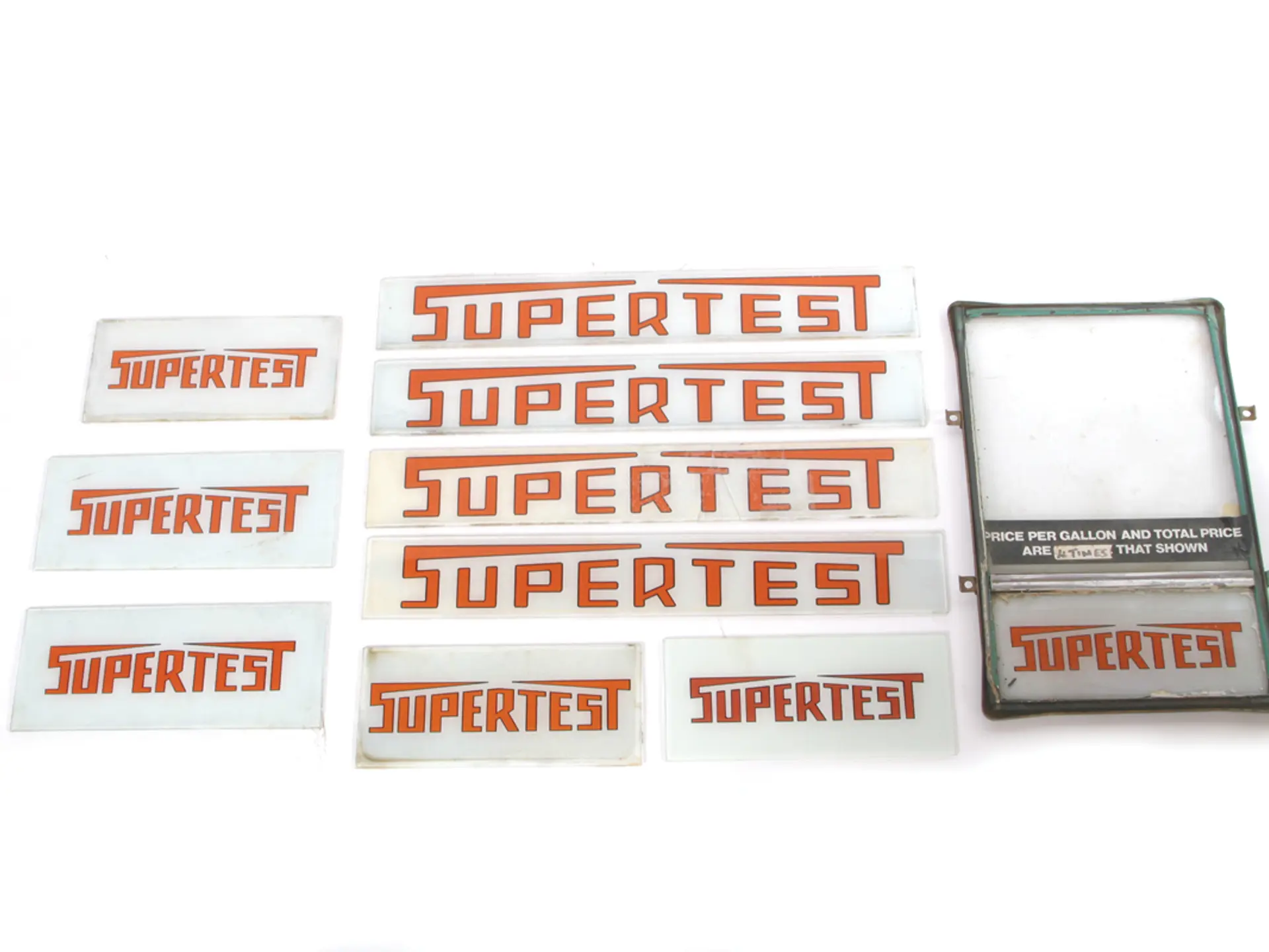 SUPERTEST GAS PUMP INSERTS | Private Collection of Tom & Marlene ...