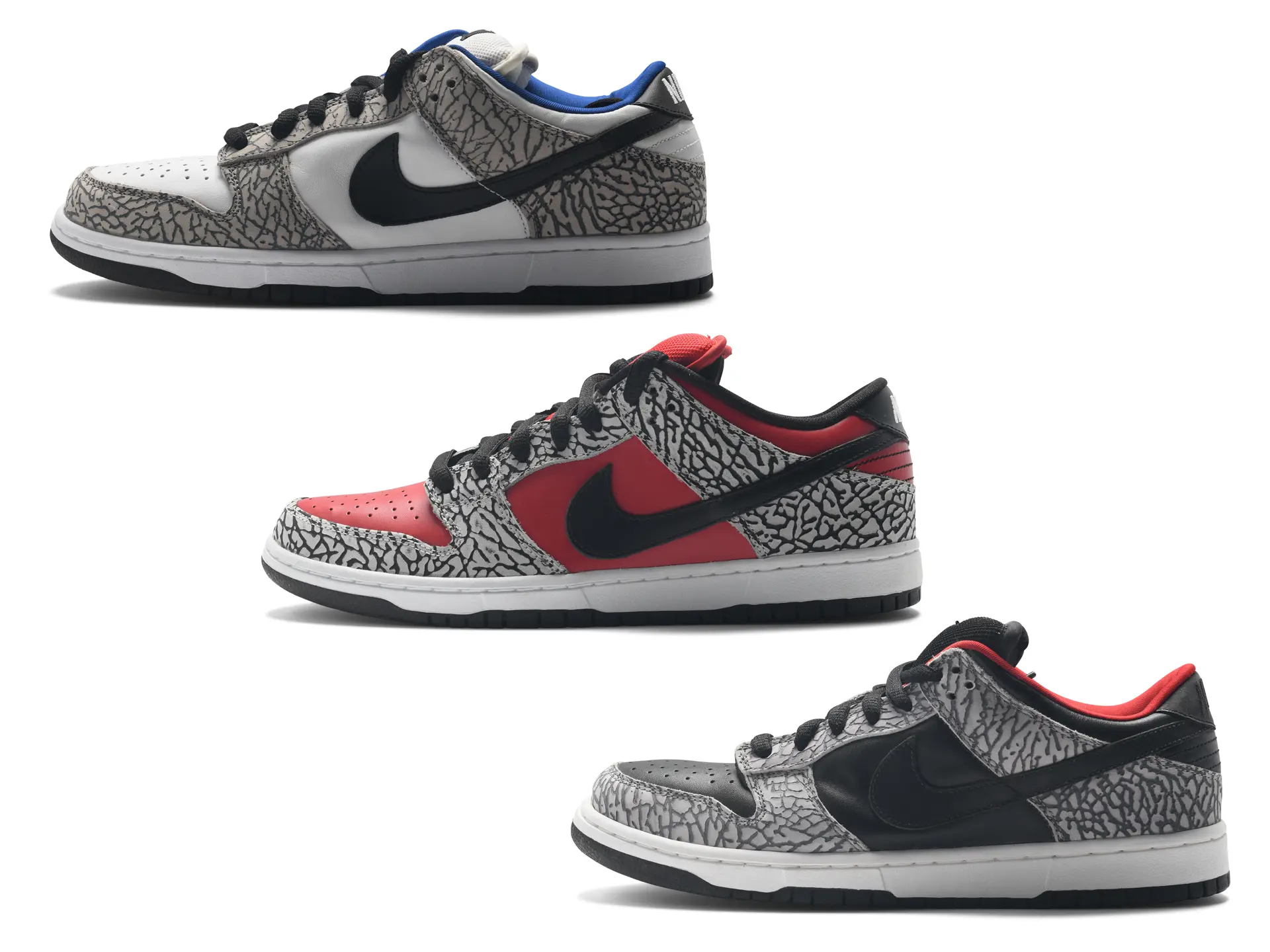 Set of Three | Nike SB Dunk Low Supreme Cement | Dare to Dream ...