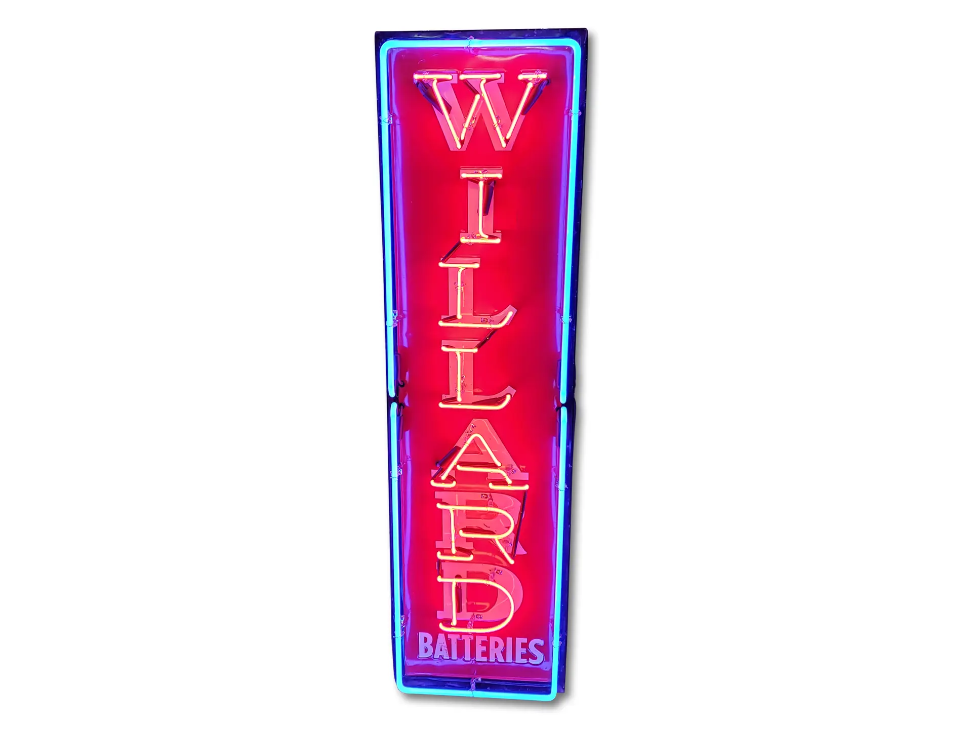 Willard Batteries Neon Tin Sign | Driving into Summer | RM Sotheby's