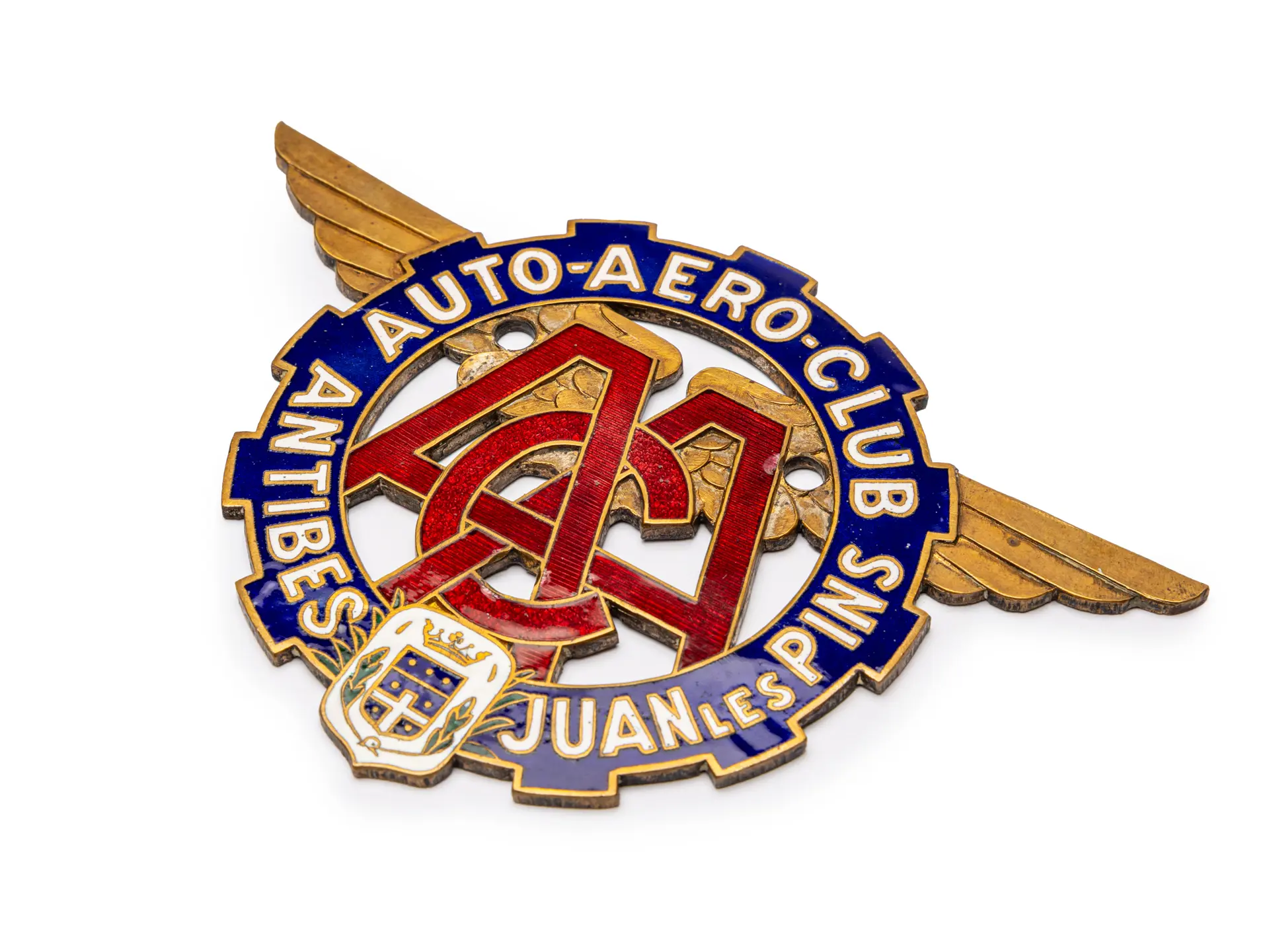 1930 ‘Auto-Aero-Club’ Antibes to Juan les Pins Grille Badge | Cliveden ...