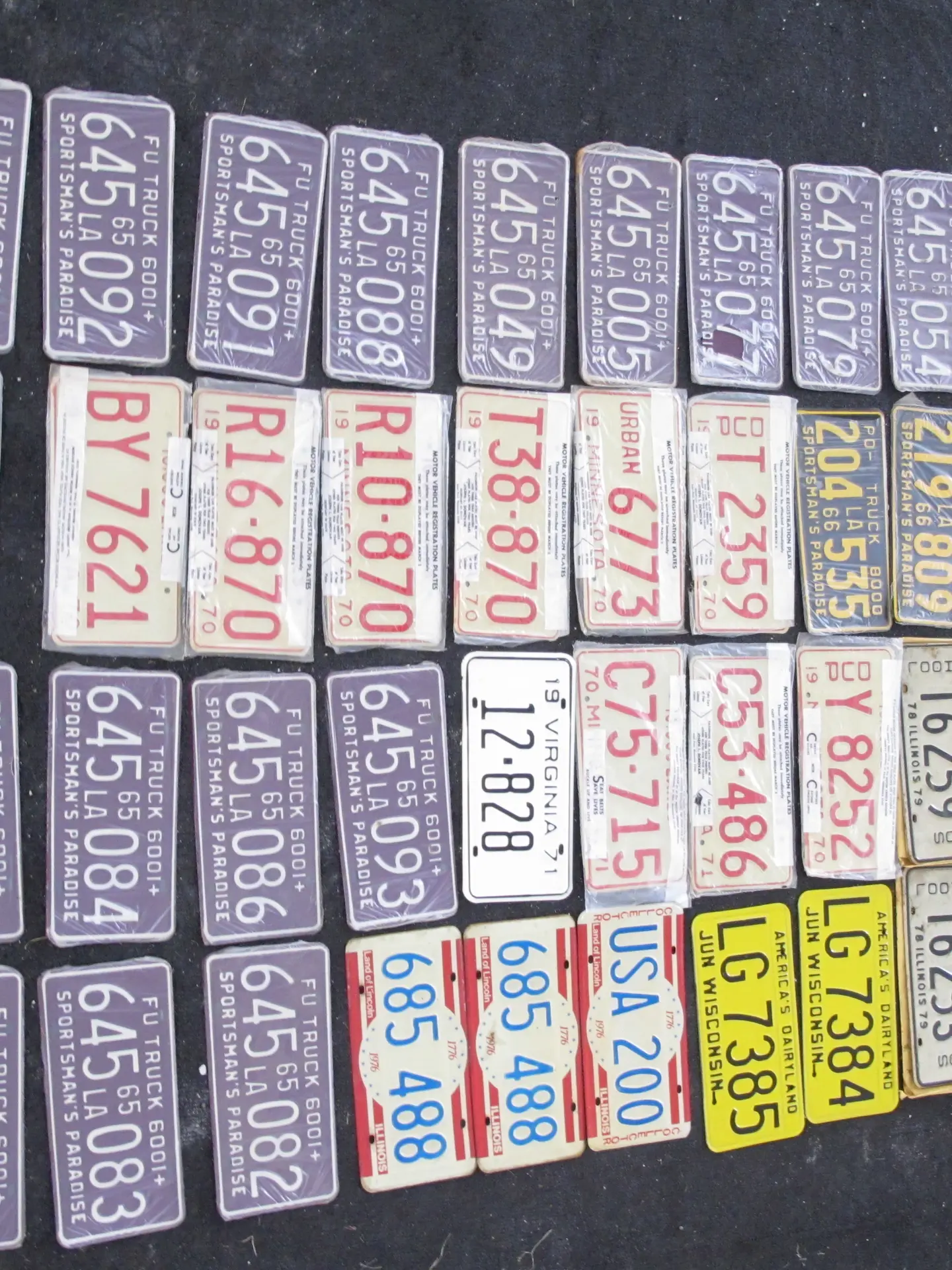 Lot of Assorted License Plates in Original Packing and Mailing ...