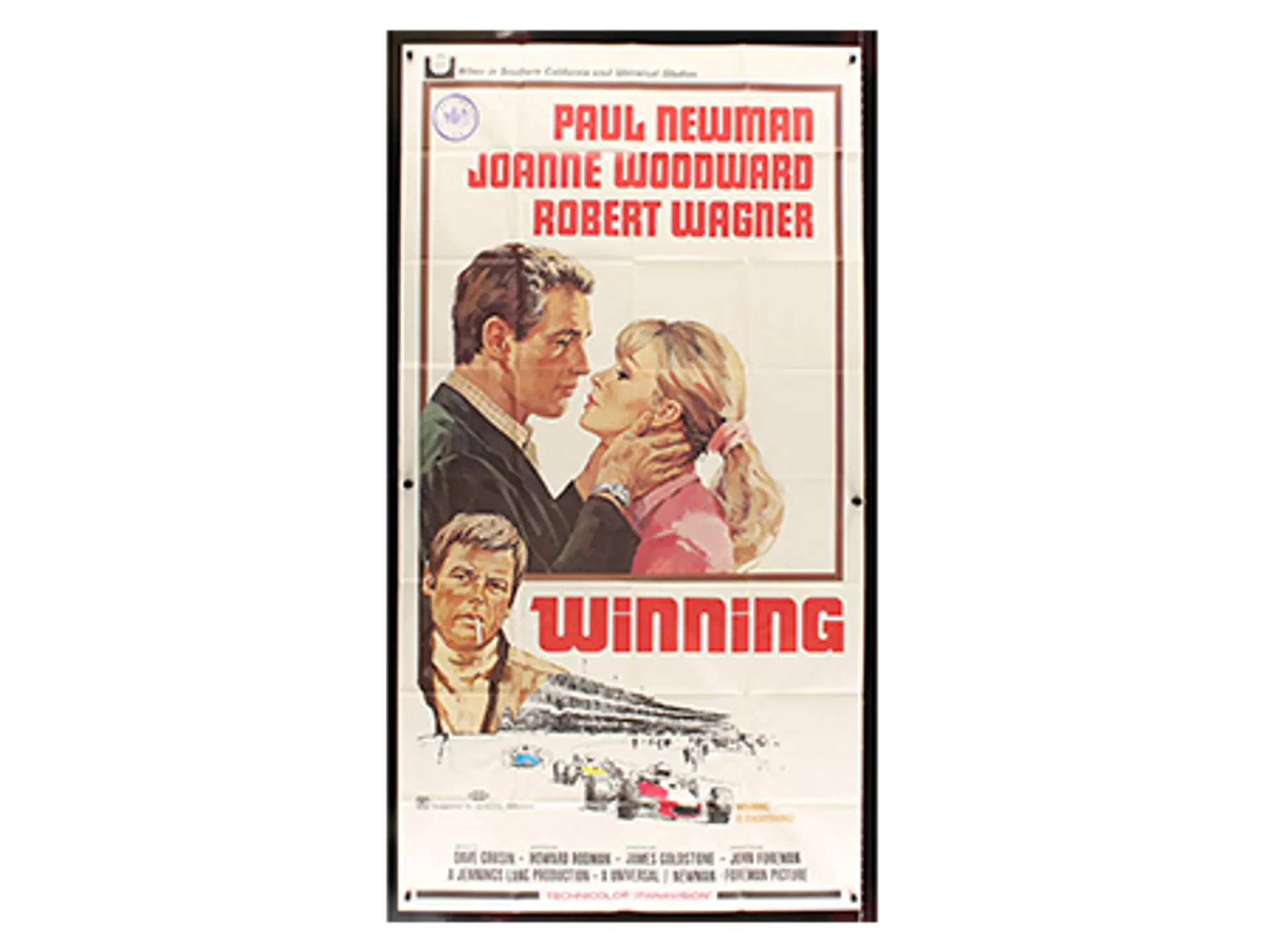 "Winning", with Paul Newman, 1969 Original Release Three Sheet Movie ...