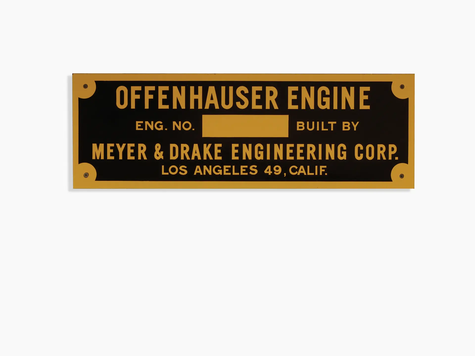 OFFENHAUSER ENGINE SIGN | The Ponder Collection | RM Sotheby's