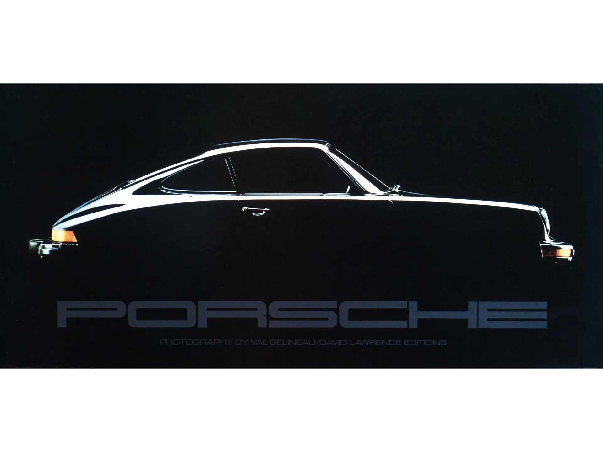 “Porsche, Black on Black” Factory Authorized Poster | California 2015 ...