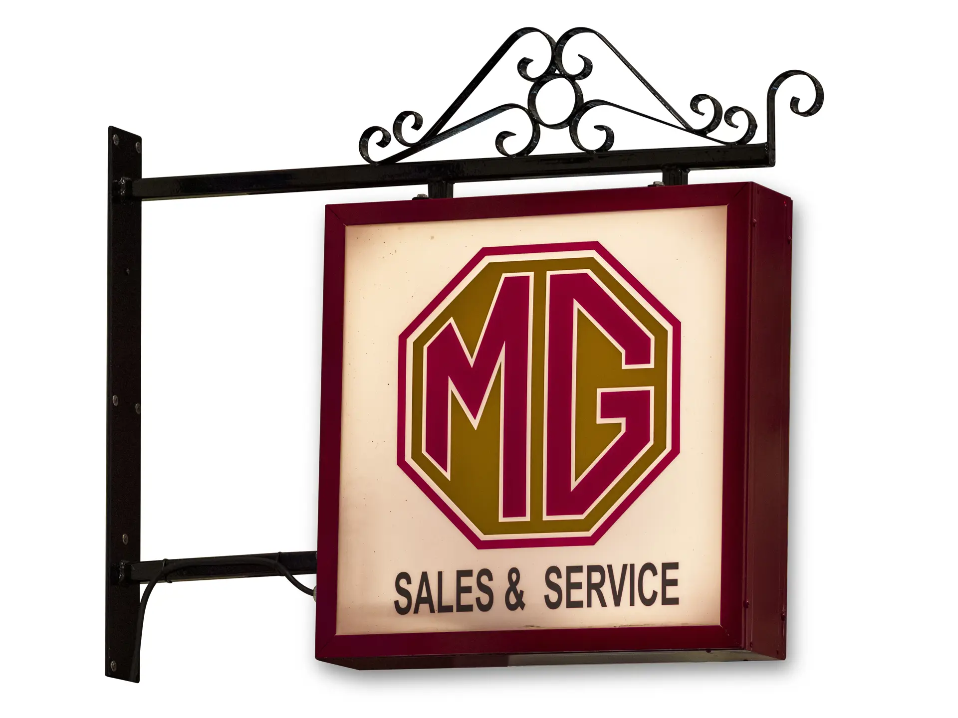 MG Sales and Service Lighted Side-Mounted Sign | Gene Ponder Collection ...