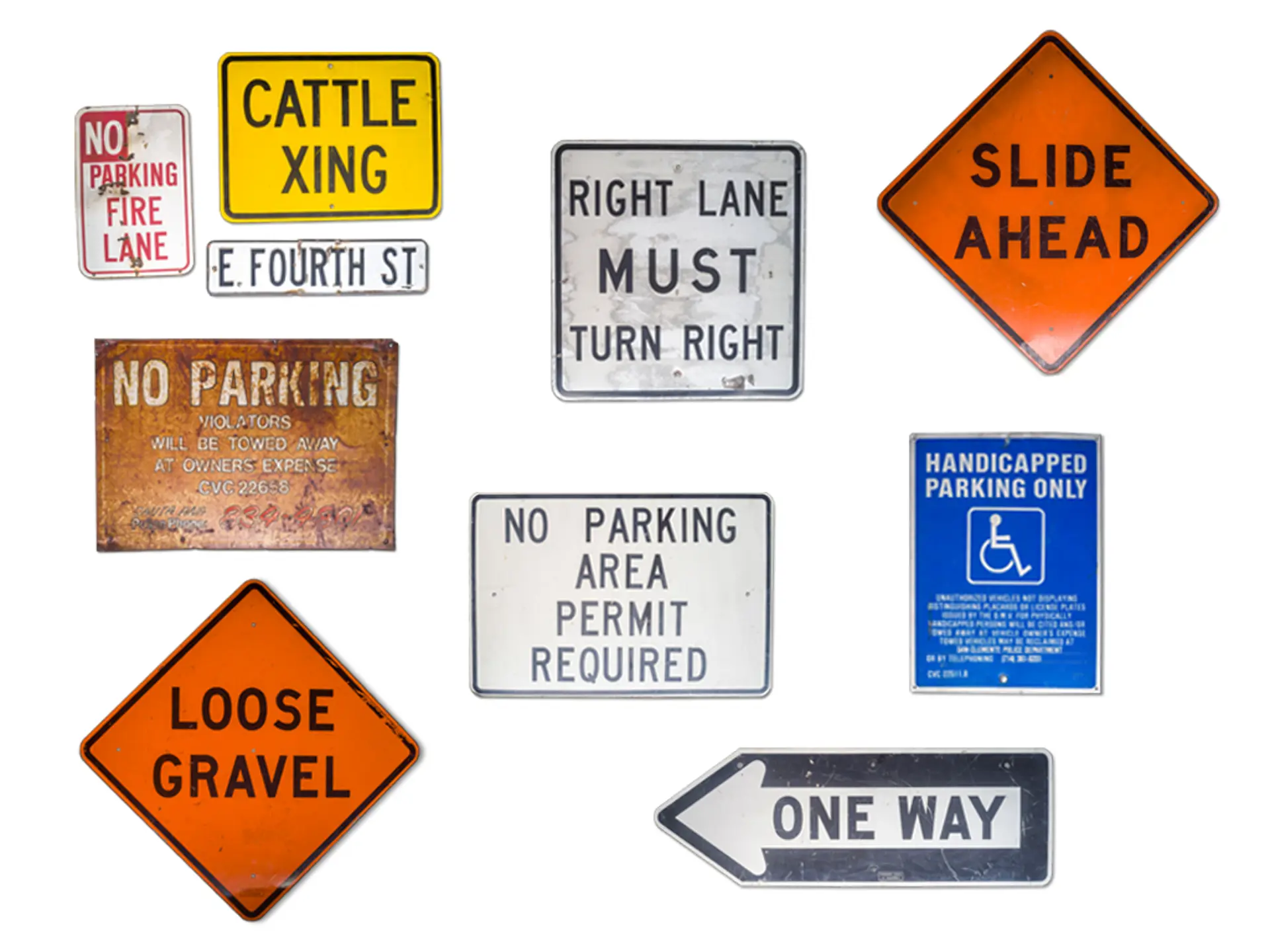 Assortment of Metal Traffic Signs | THE MITOSINKA COLLECTION | RM Sotheby's