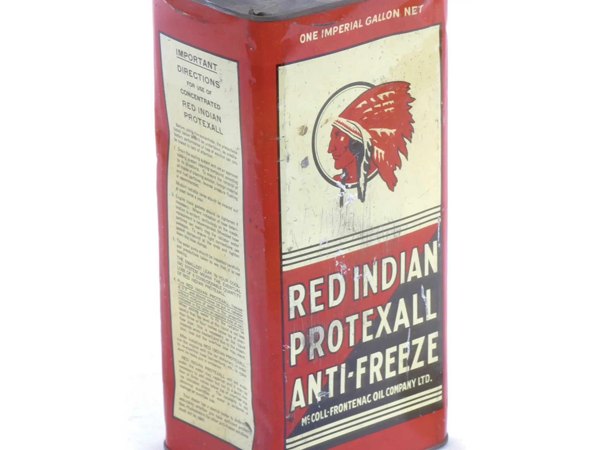 RED INDIAN ANTI-FREEZE CAN | Private Collection of Tom & Marlene ...
