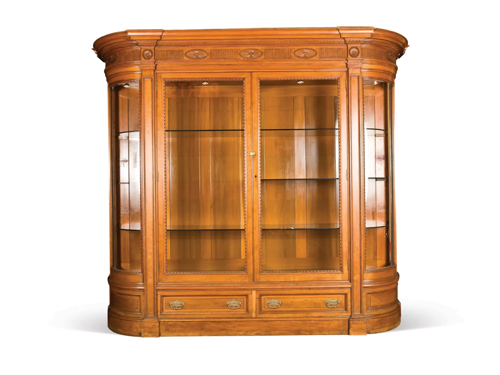 Fine Neoclassical Style Mahogany Display Cabinet | The Milhous ...