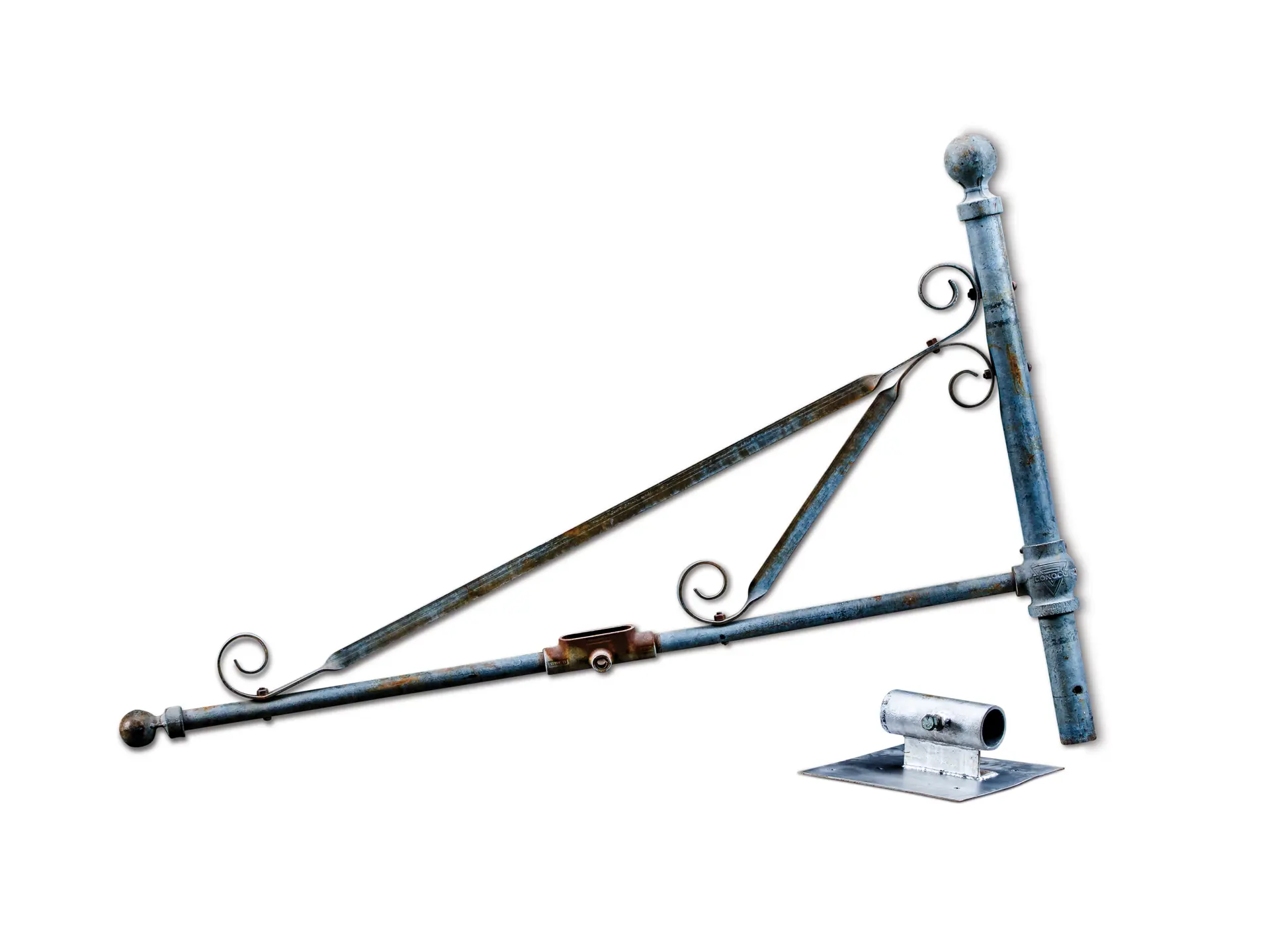 Original Conoco Embossed Sign Hanging Bracket | Auburn Spring 2019 | RM ...