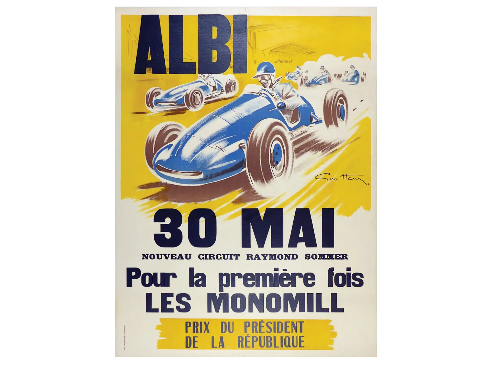 ALBI, Prix du Président de la République, 1954 | Original Racing ...