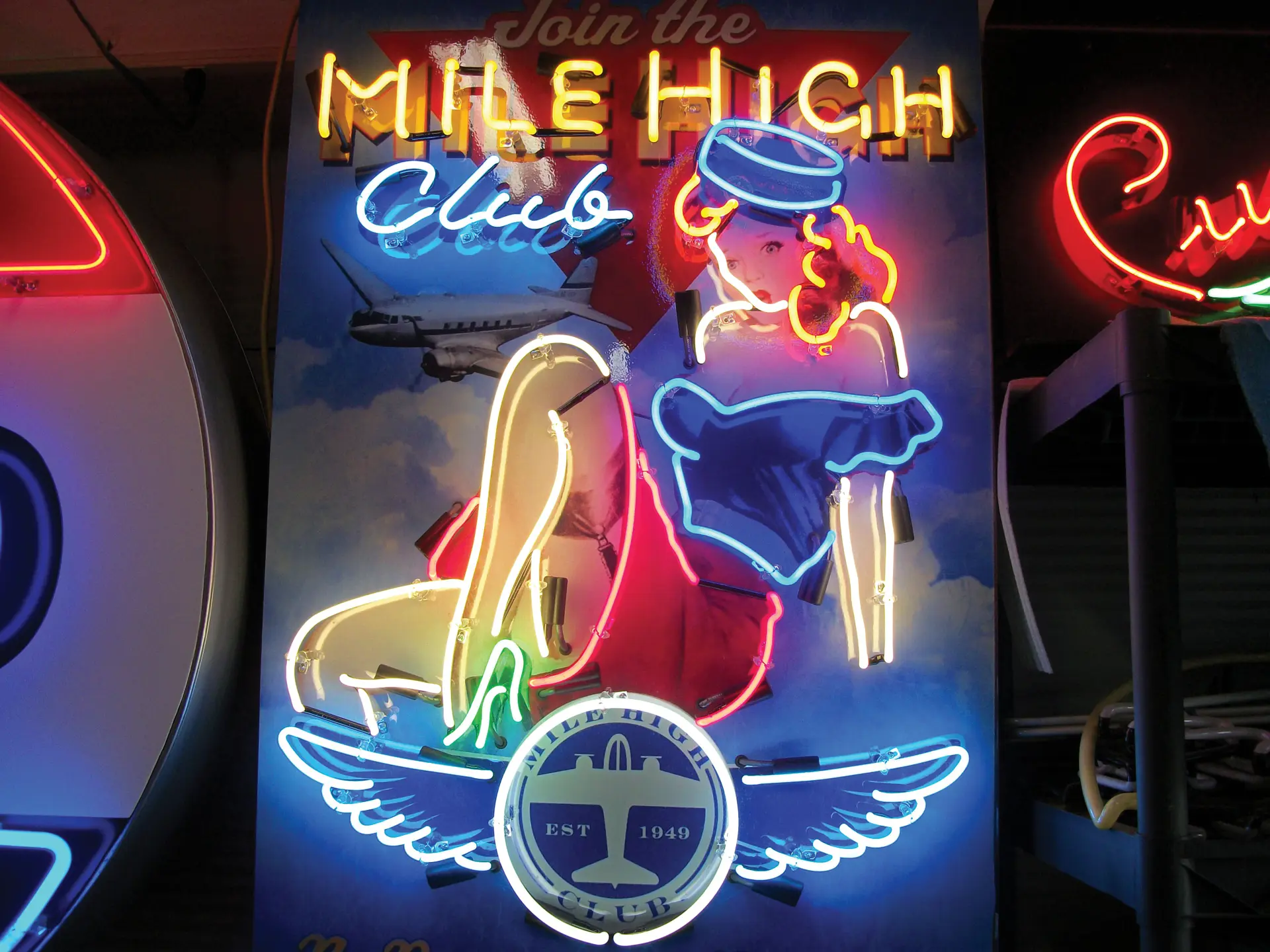 Mile High Club Neon Sign | Auburn Fall 2014 | RM Sotheby's