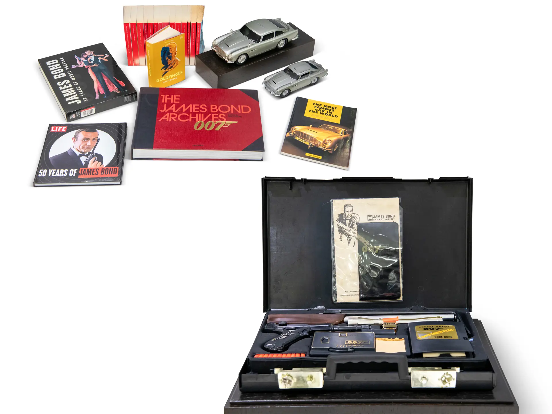James Bond 007 Attaché Case, Books, and Model Cars | Dare to Dream ...