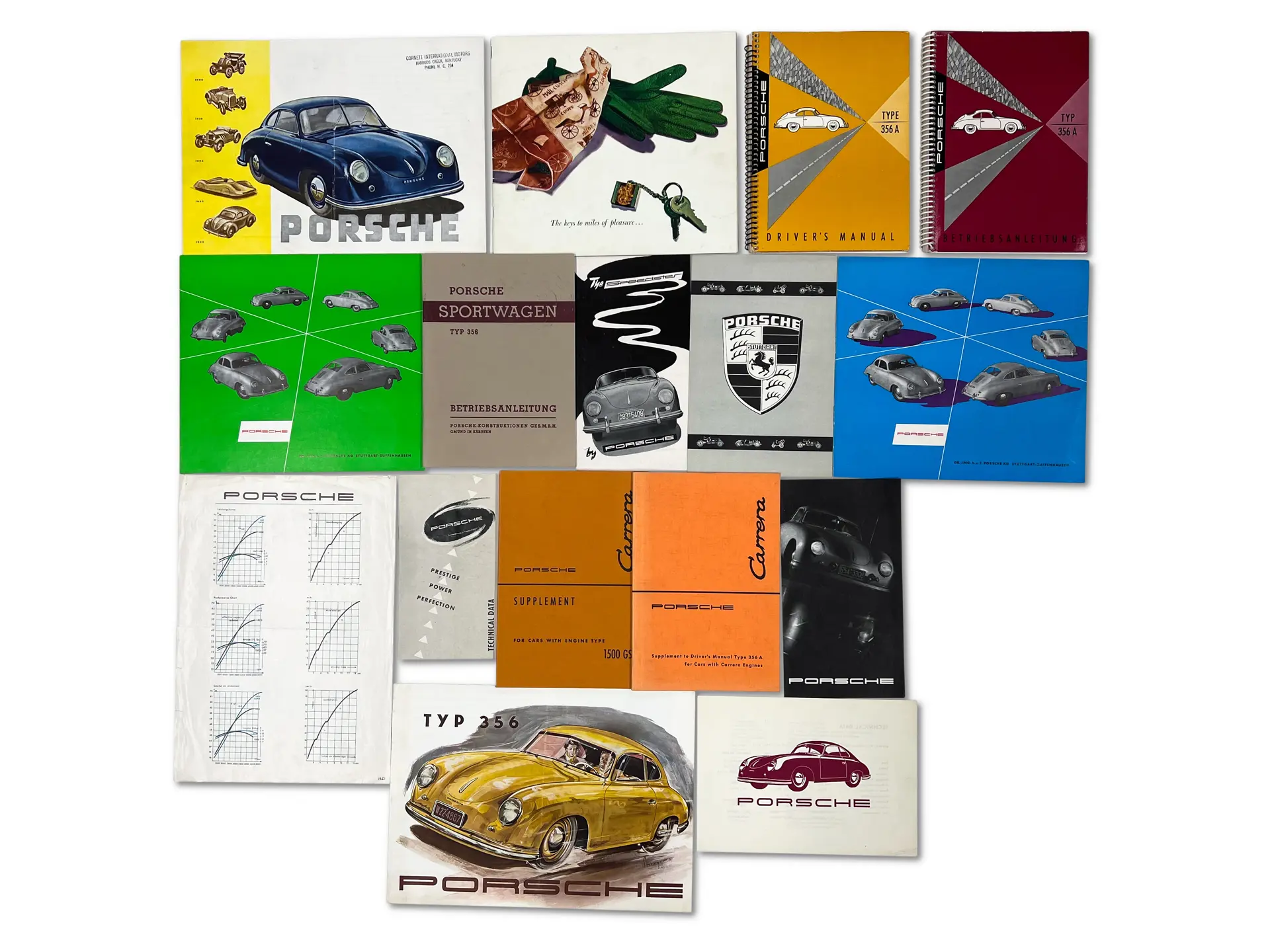 Early Porsche Sales Literature, Handbooks, and Technical Supplements ...
