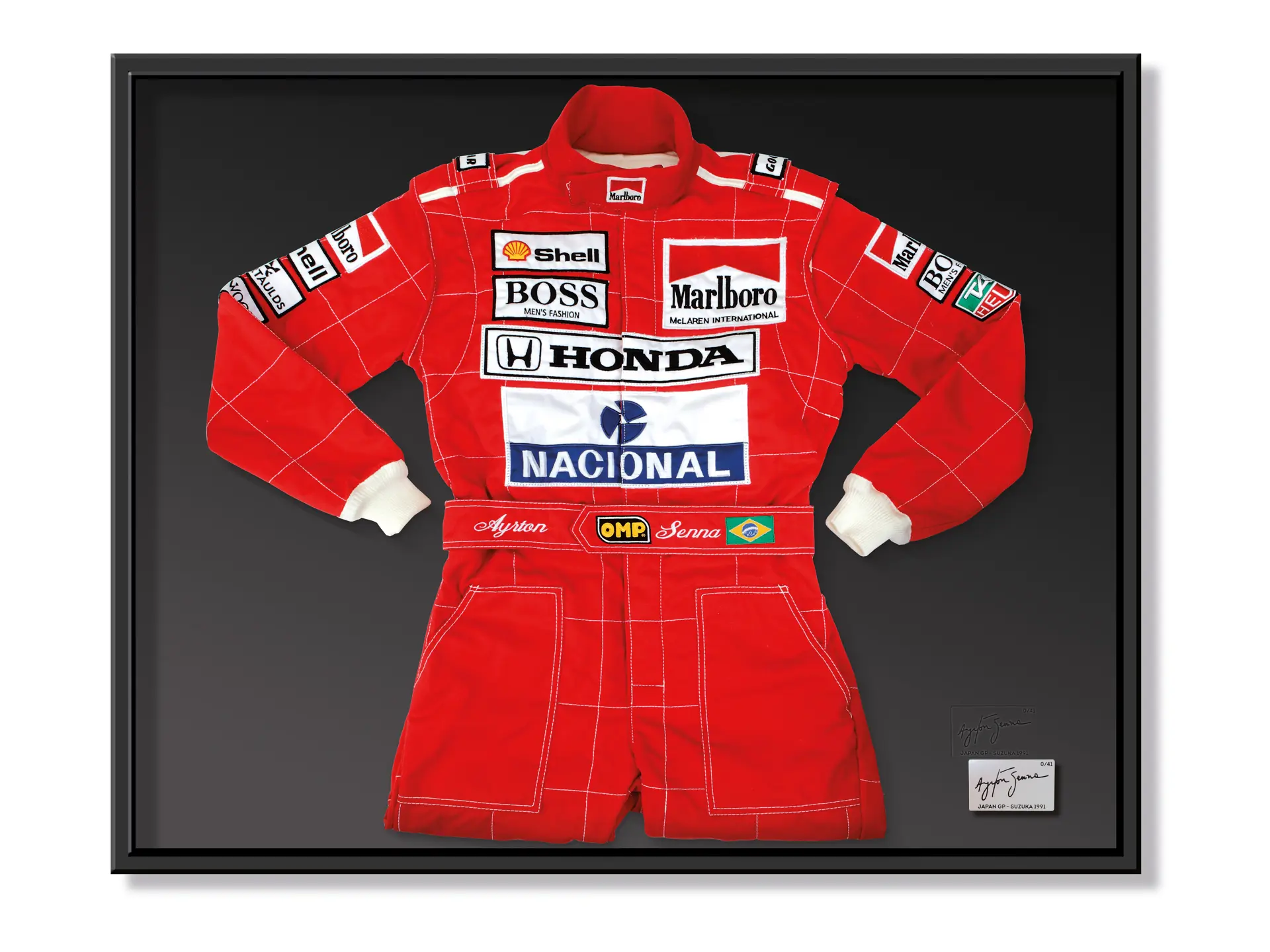 Ayrton Senna Replica Racing Suit, 1991 | #Race Against Covid | RM Sotheby's