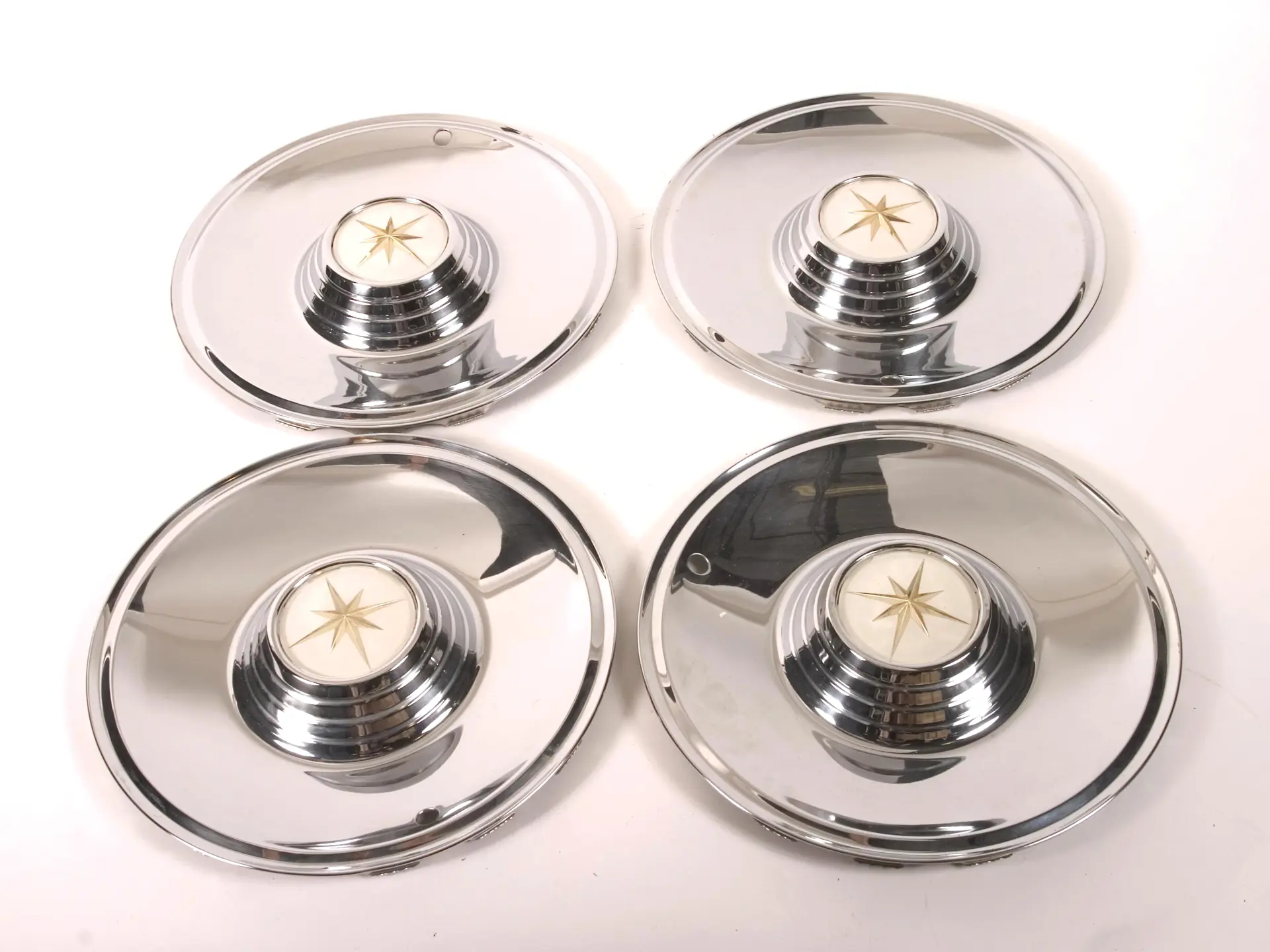 1956 Lincoln Premiere Wheel Covers Hood Pad Retainers | Jerry Capizzi's ...