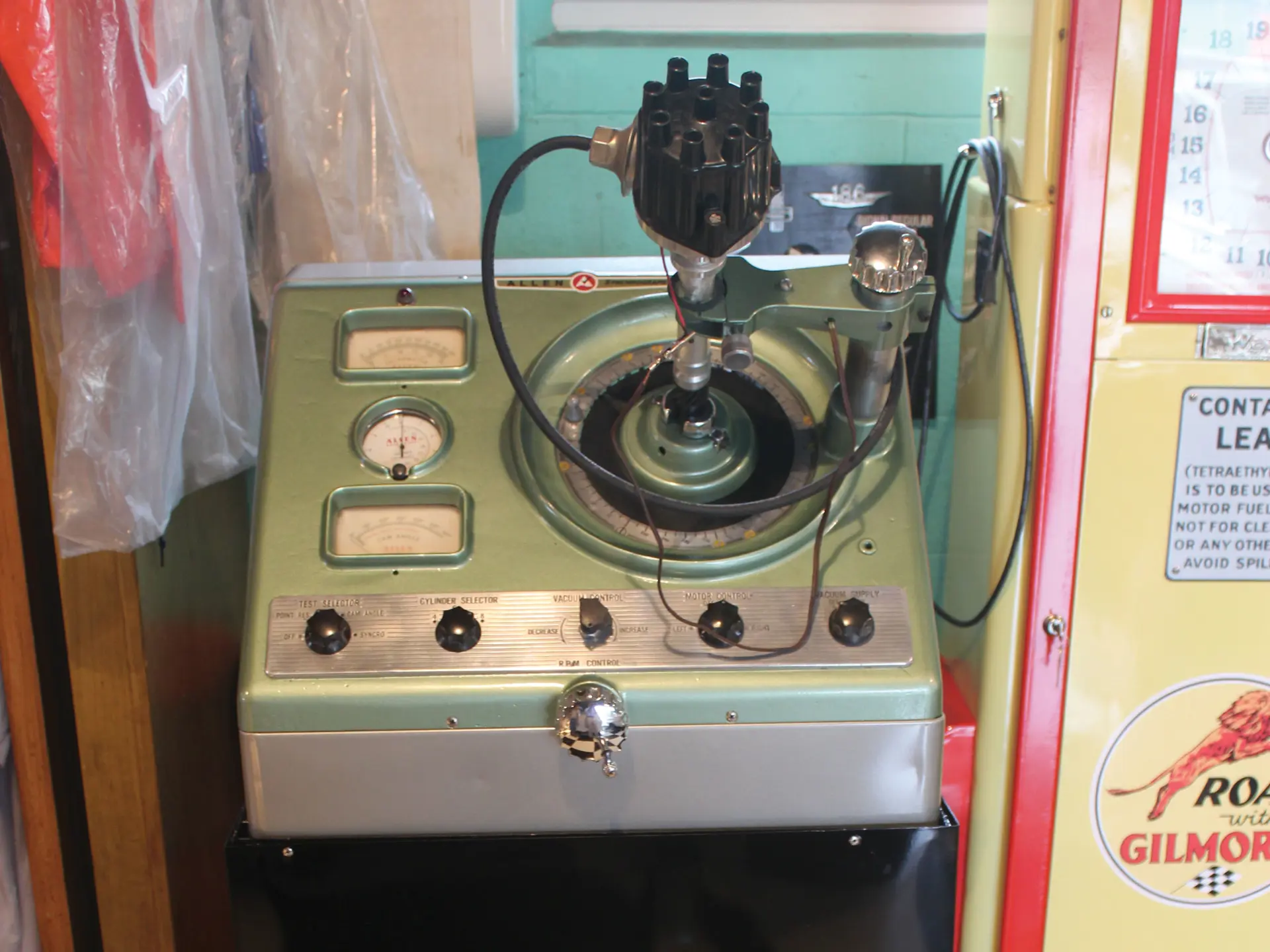 Allen Synchrograph distributor machine with cabinet | Fort Lauderdale 2016 | RM Sotheby's