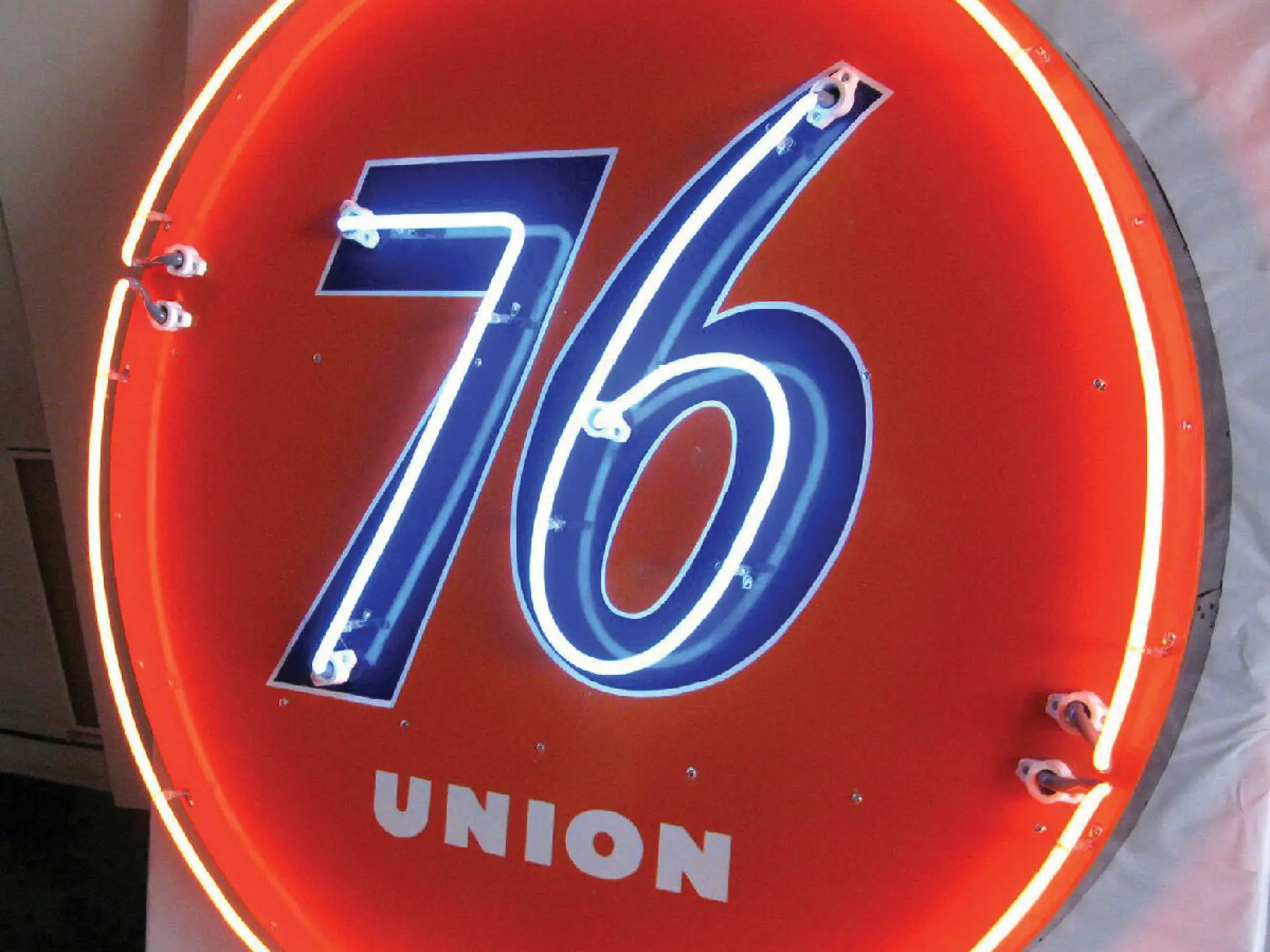 Original UNION 76 porcelain neon sign, 60x60in | Auburn Fall 2015 | RM ...