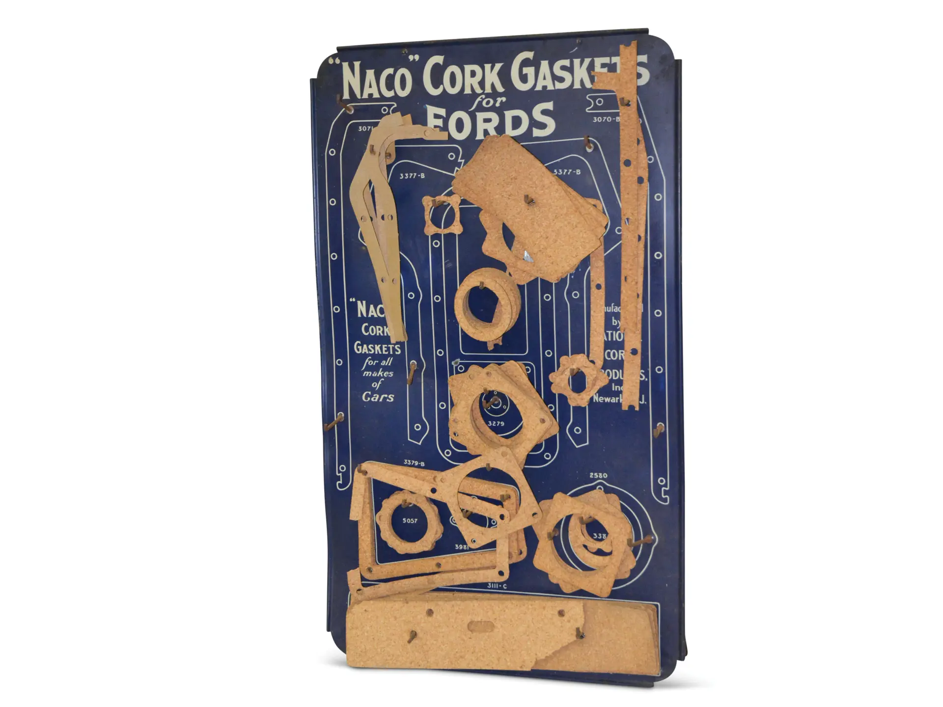 "Naco Cork Gaskets for Fords" Metal Display Rack Easel Back | Auburn ...