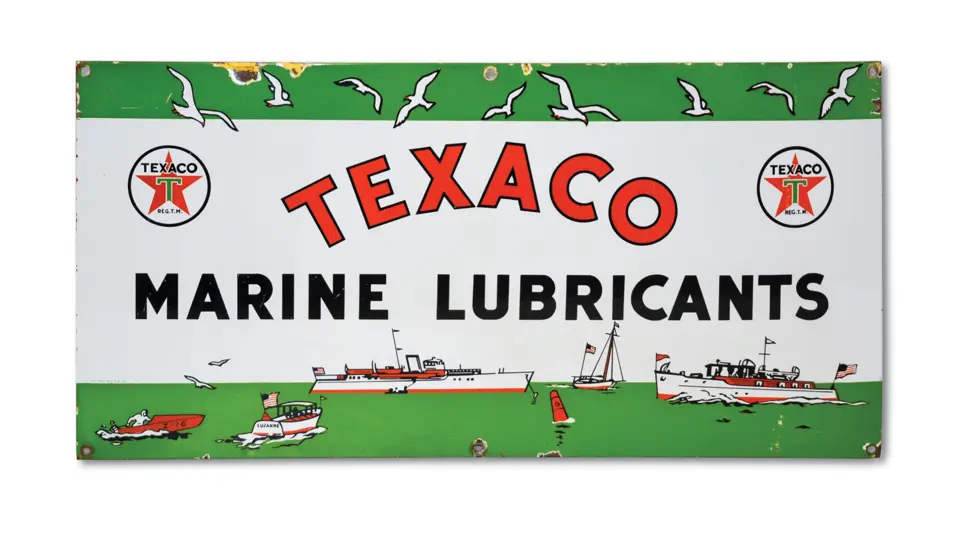Texaco Marine Lubricants Sign | Auburn Spring 2019 | RM Sotheby's