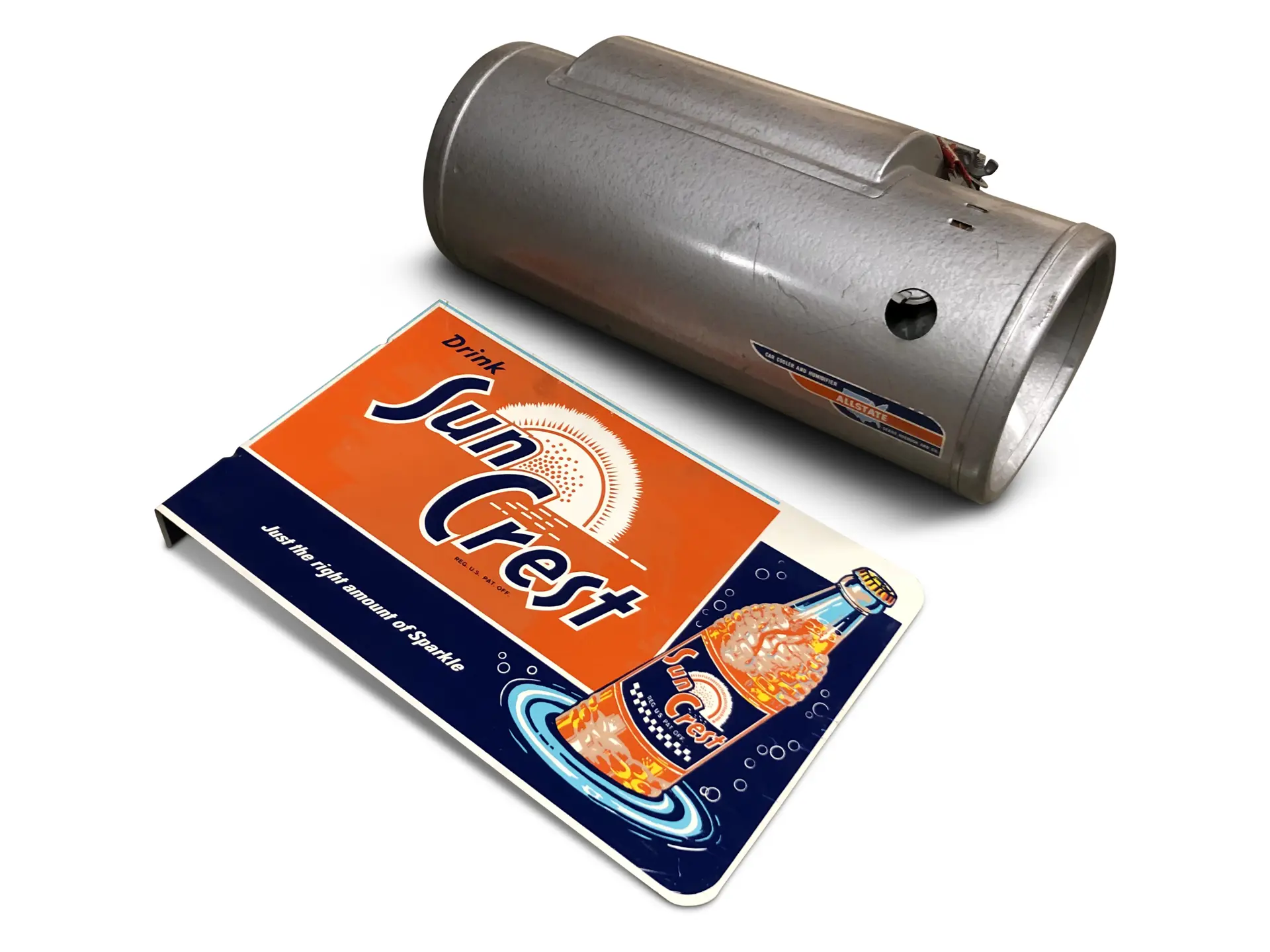 New Old Stock Suncrest Sign and Allstate Car Cooler | THE MITOSINKA ...
