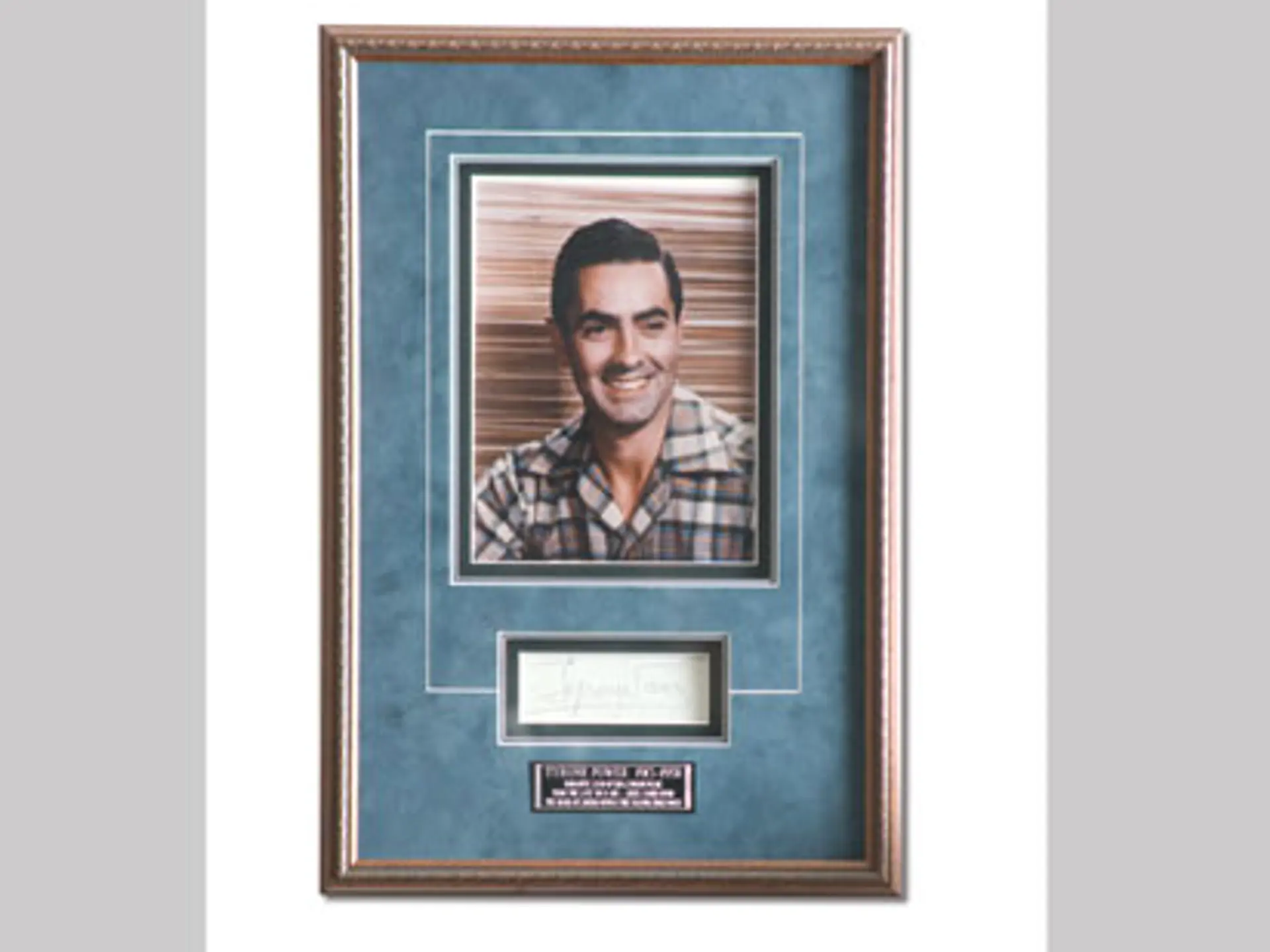 Tyrone Power Autograph Display | The Astor Collection | RM Sotheby's