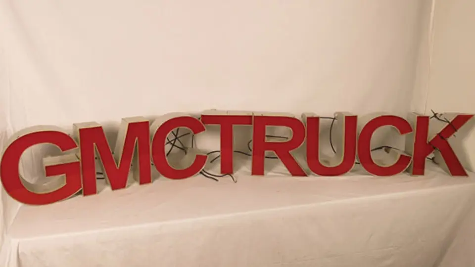 GMC TRUCK letters (14" Tall) | Auburn Fall 2013 | RM Sotheby's