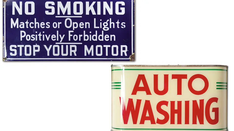 Two Service Station Signs | The Dingman Collection 2012 | RM Sotheby's