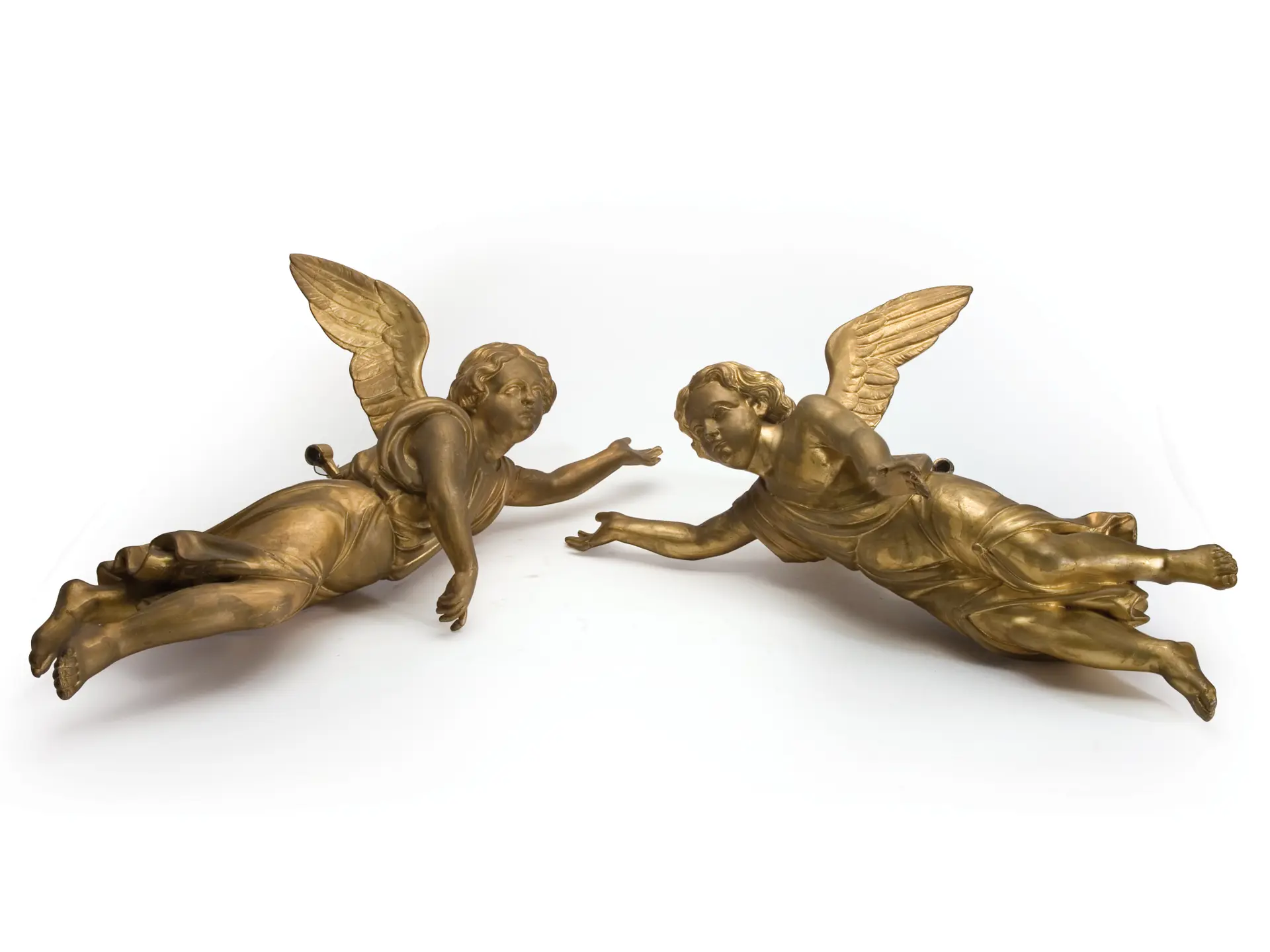 Pair of Wood Cherubs | The Brucker Collection | RM Sotheby's