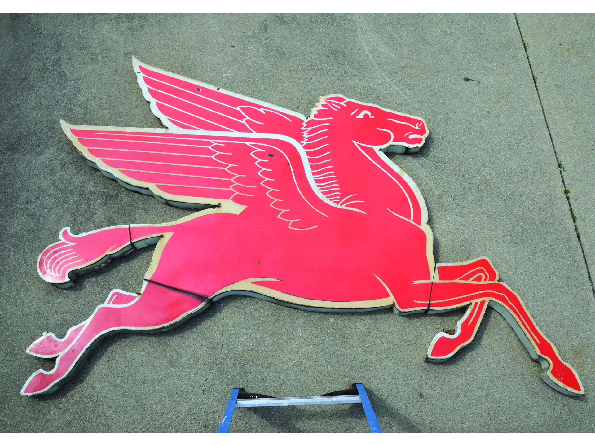 A Mobil Pegasus right facing T-51 porcelain sign | Auburn Fall 2016 ...