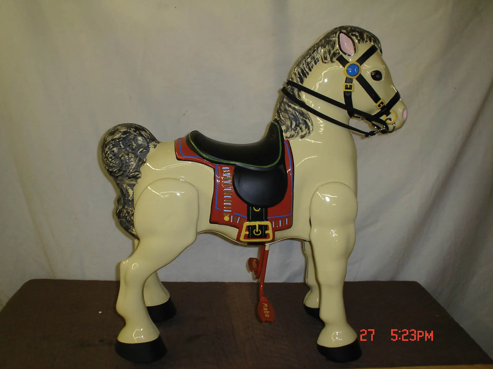 1940's restored rare antique tin toy MOBO child’s horse. Highly ...