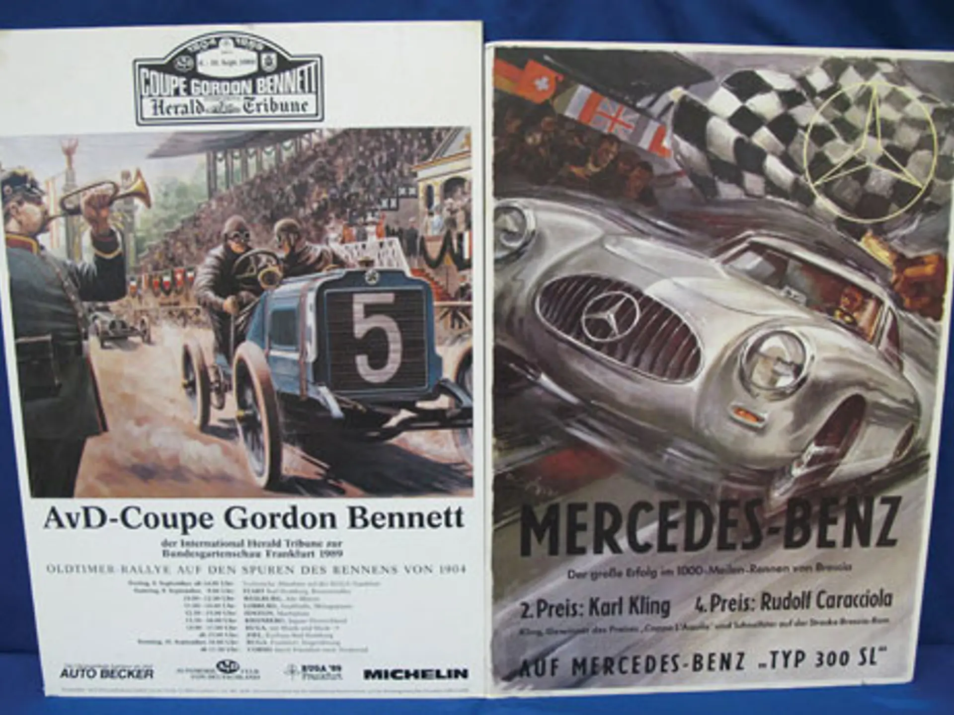Mercedes-Benz Poster, Gordon Bennett Famous 1904 Race Reprint Poster ...