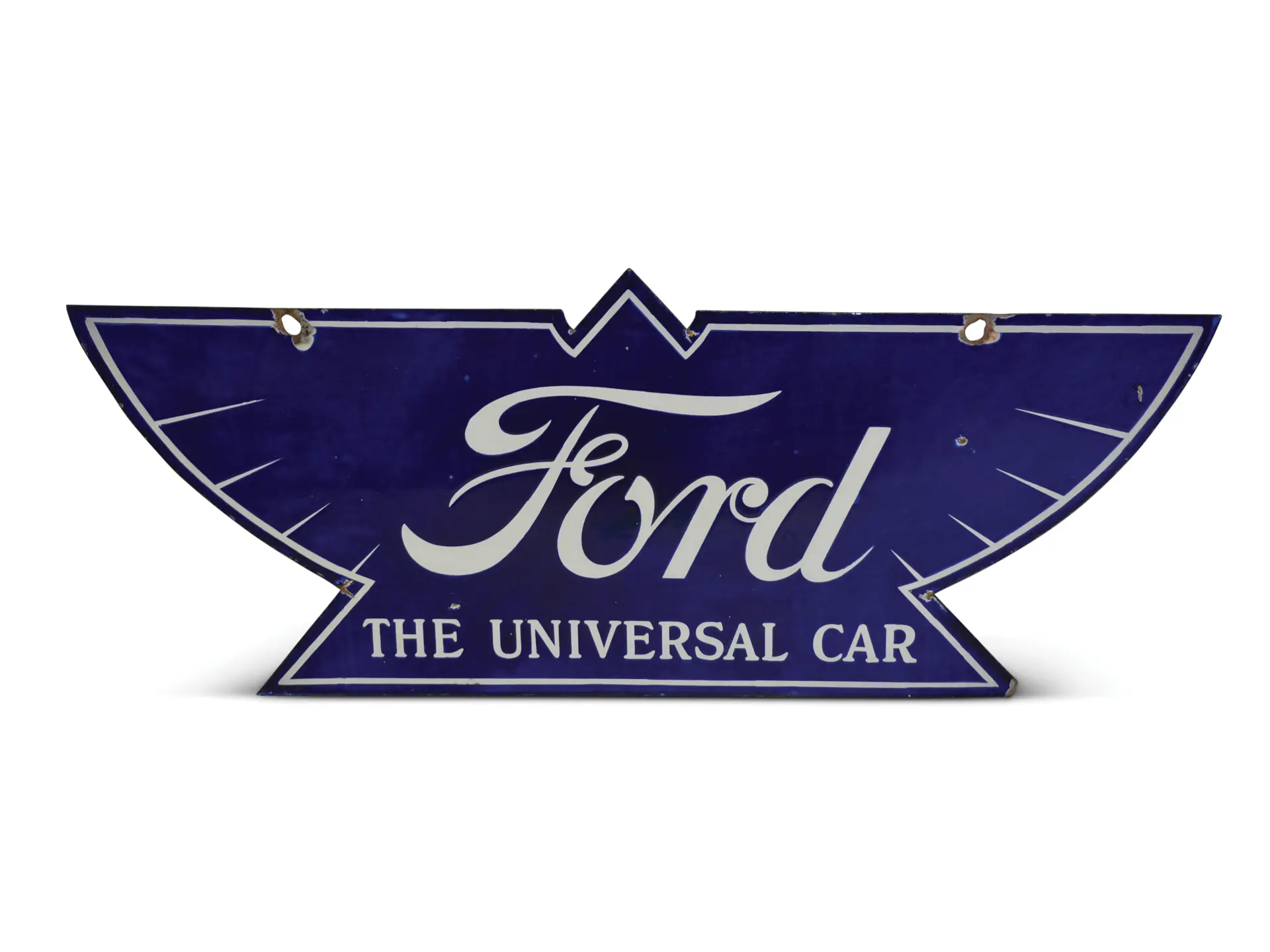 Ford "The Universal Car" 'Small Pyramid' Porcelain Sign | Auburn Fall ...