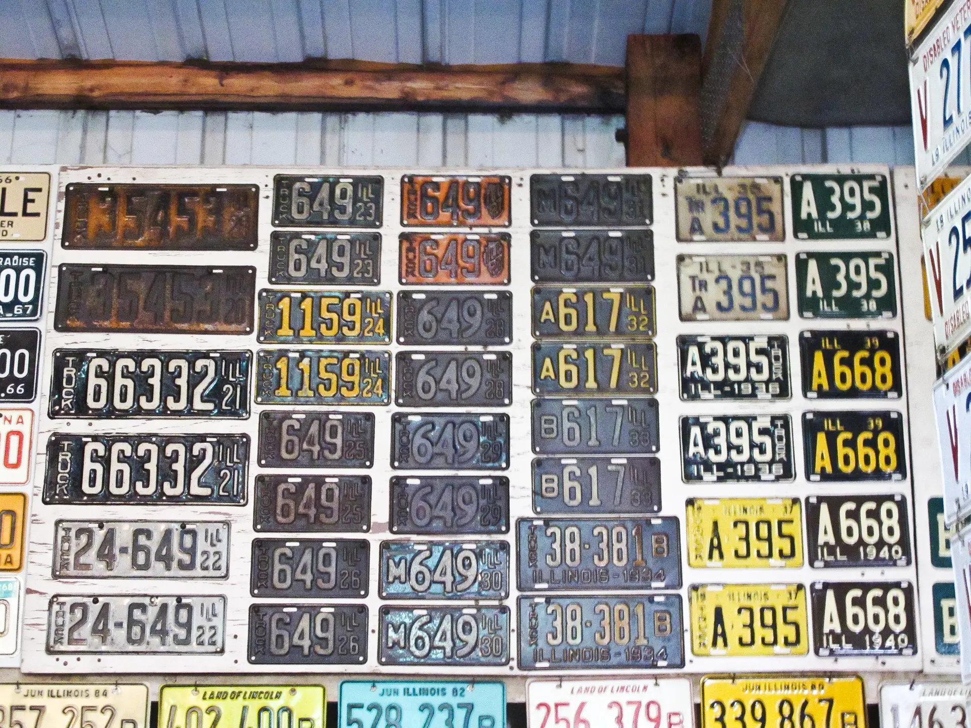 Large Group Lot of Illinois Sequentially Dated Paired Truck Plates ...
