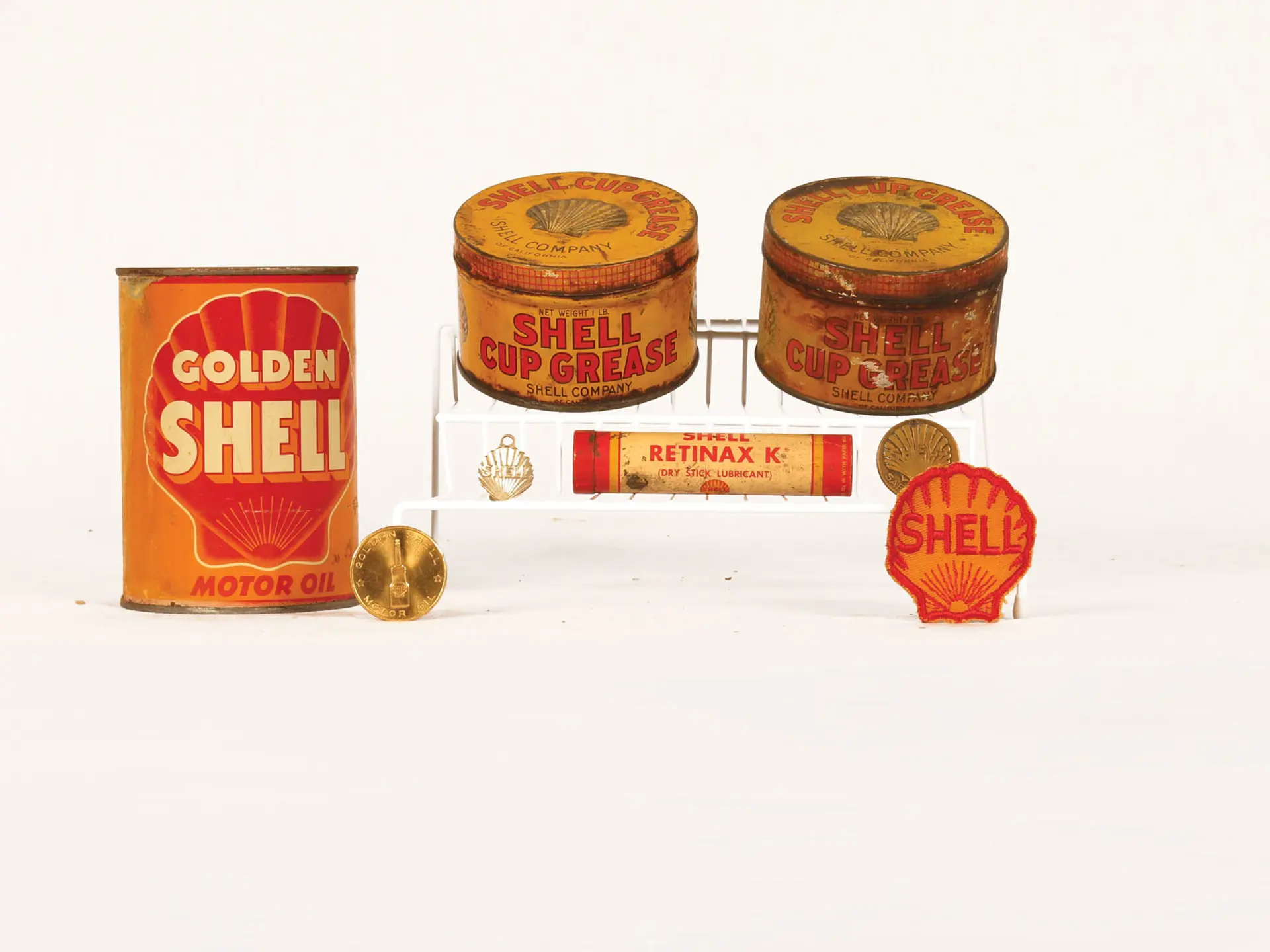 Shell Oil Company Quart Can, Grease Containers and Tokens | Auburn ...