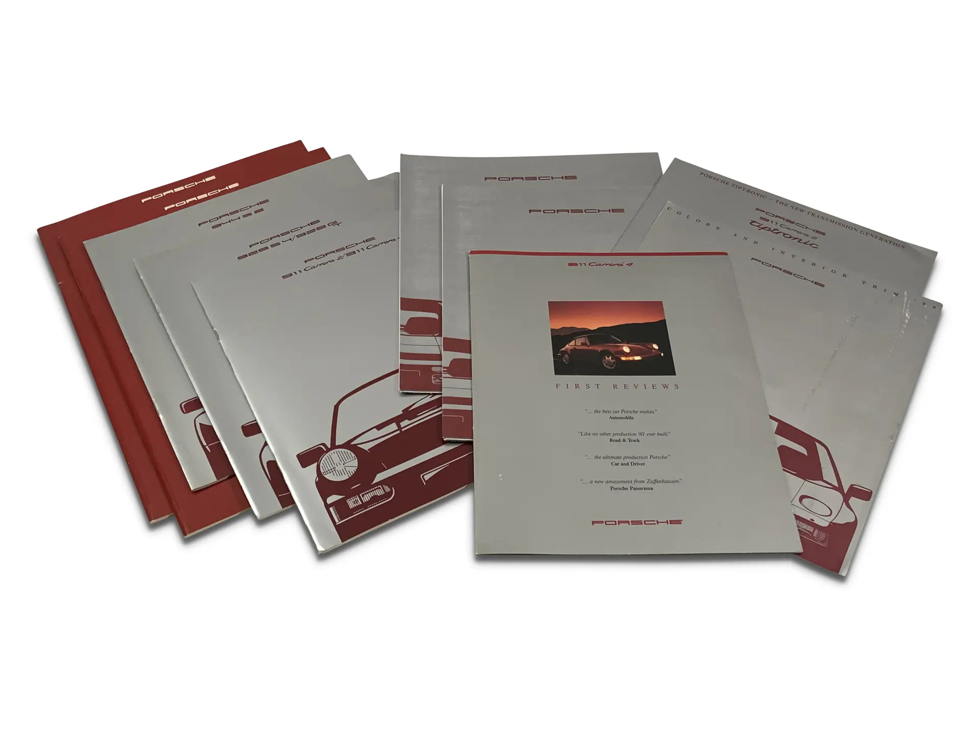 Porsche Model Line Brochures and Introduction of the 911 C4 Press Kit ...