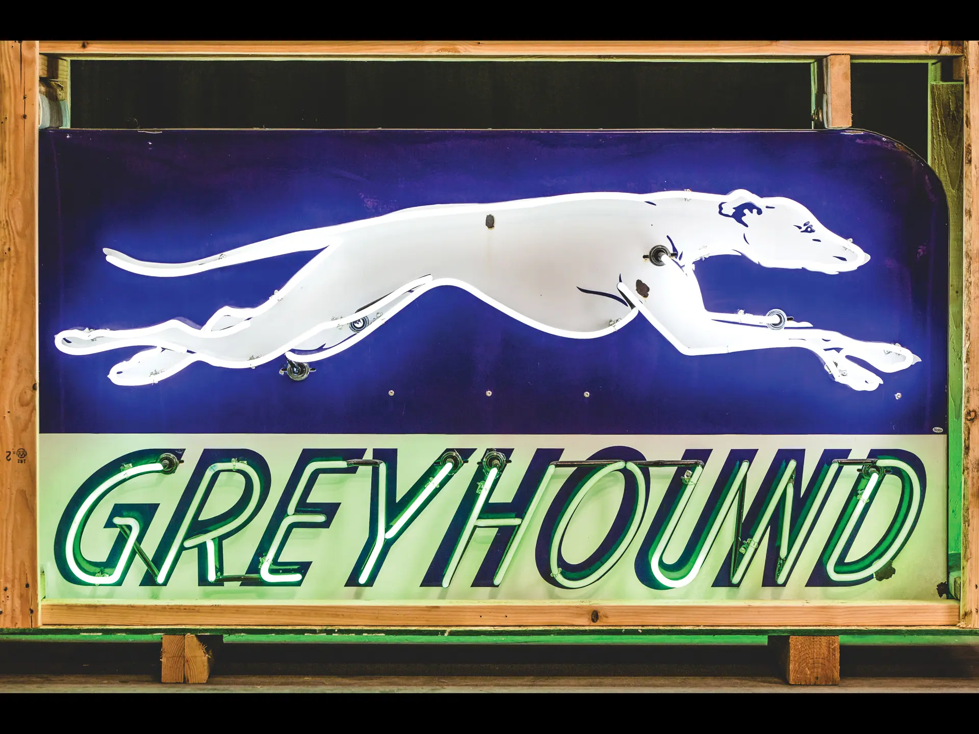 Greyhound with Dog Neon Signs Mounted Back-To-Back | Auburn Spring 2019 ...